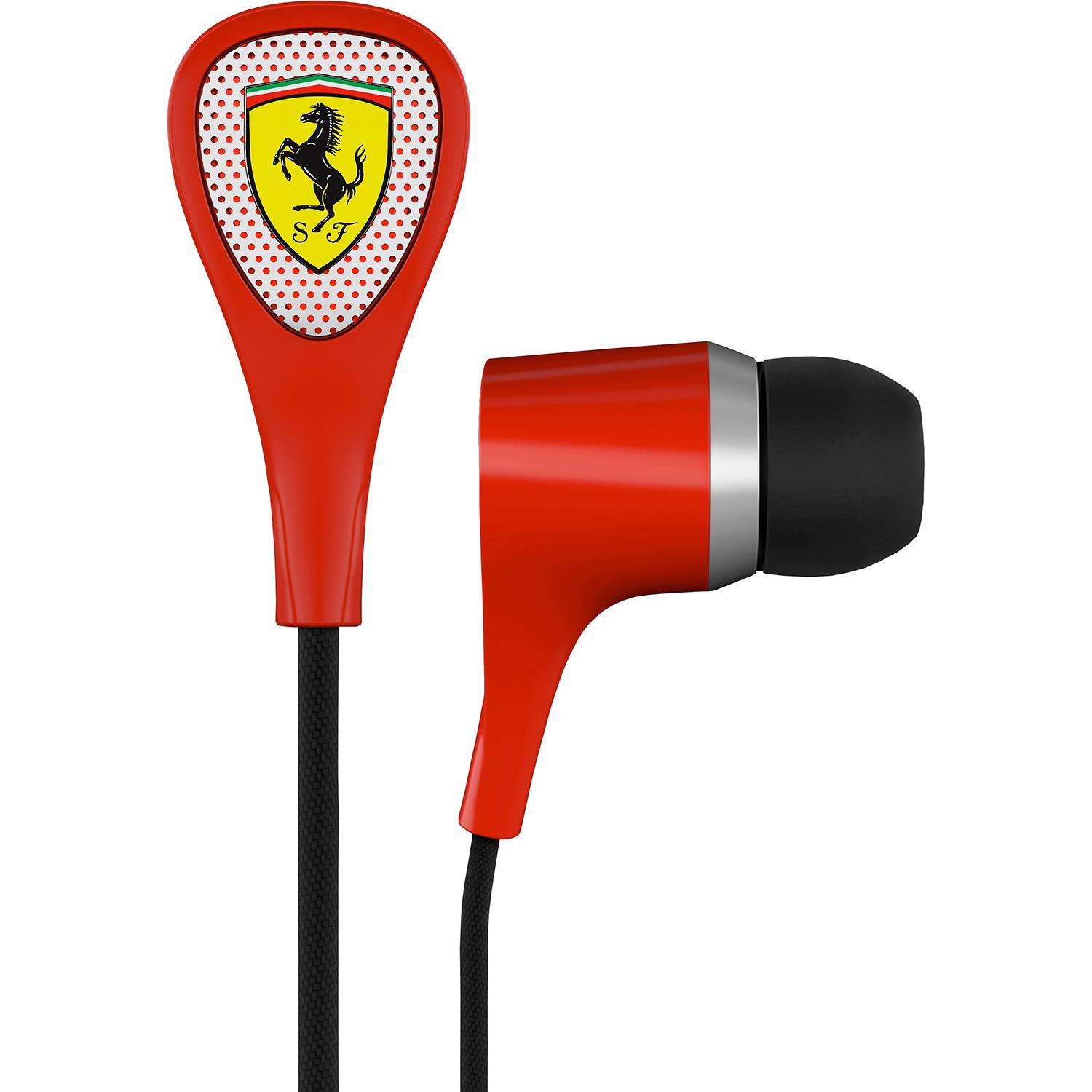 Ferrari S100I Scuderia Earphones Wired Red - Jarir Bookstore KSA