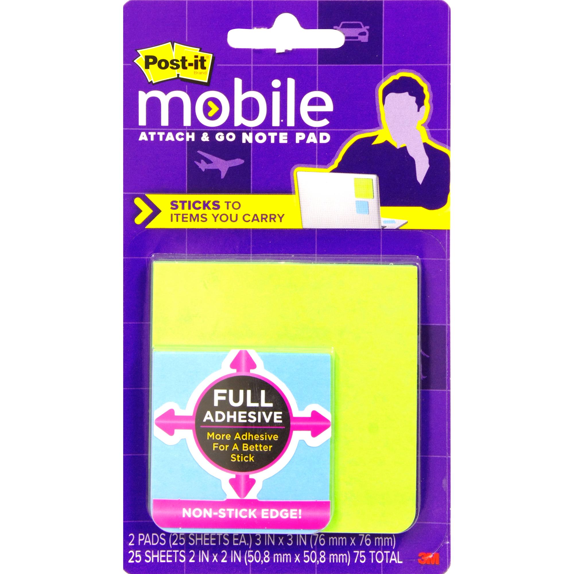 3M Post-it Mobile Full Adhesive Self Stick Notes Blue;Green - Jarir ...
