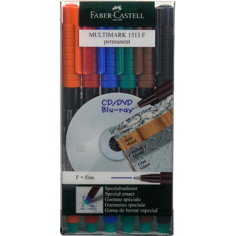 Faber-Castell Multimark 1513 F Permanent Marker 0.6 mm Fine Tip ...