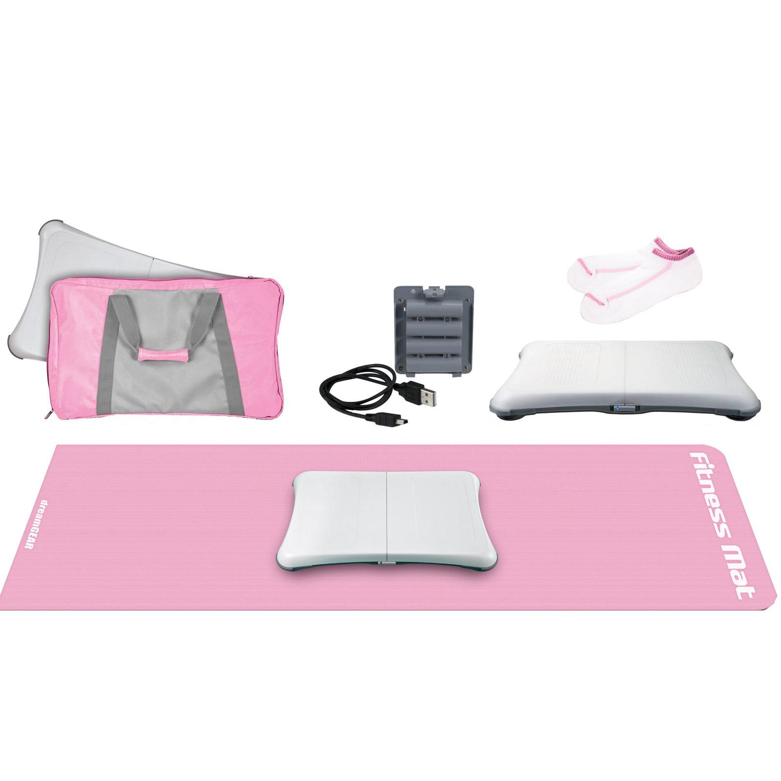 dreamGEAR 5-in-1 Lady Fitness Wii Accessories Kit Rechargeable Battery ...