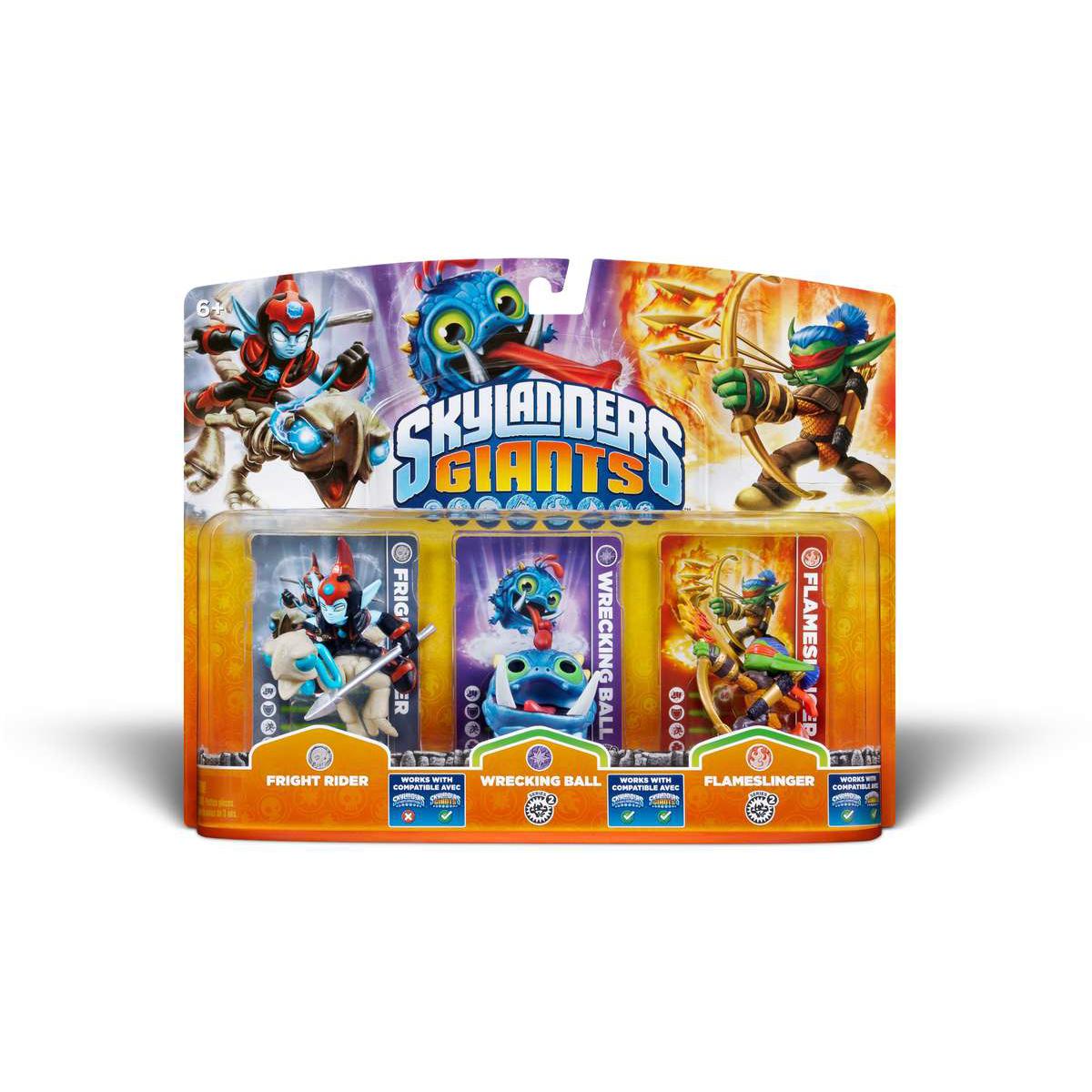 Skylanders Giants Fright Rider;Wrecking Ball;Flameslinger GamePlay ...