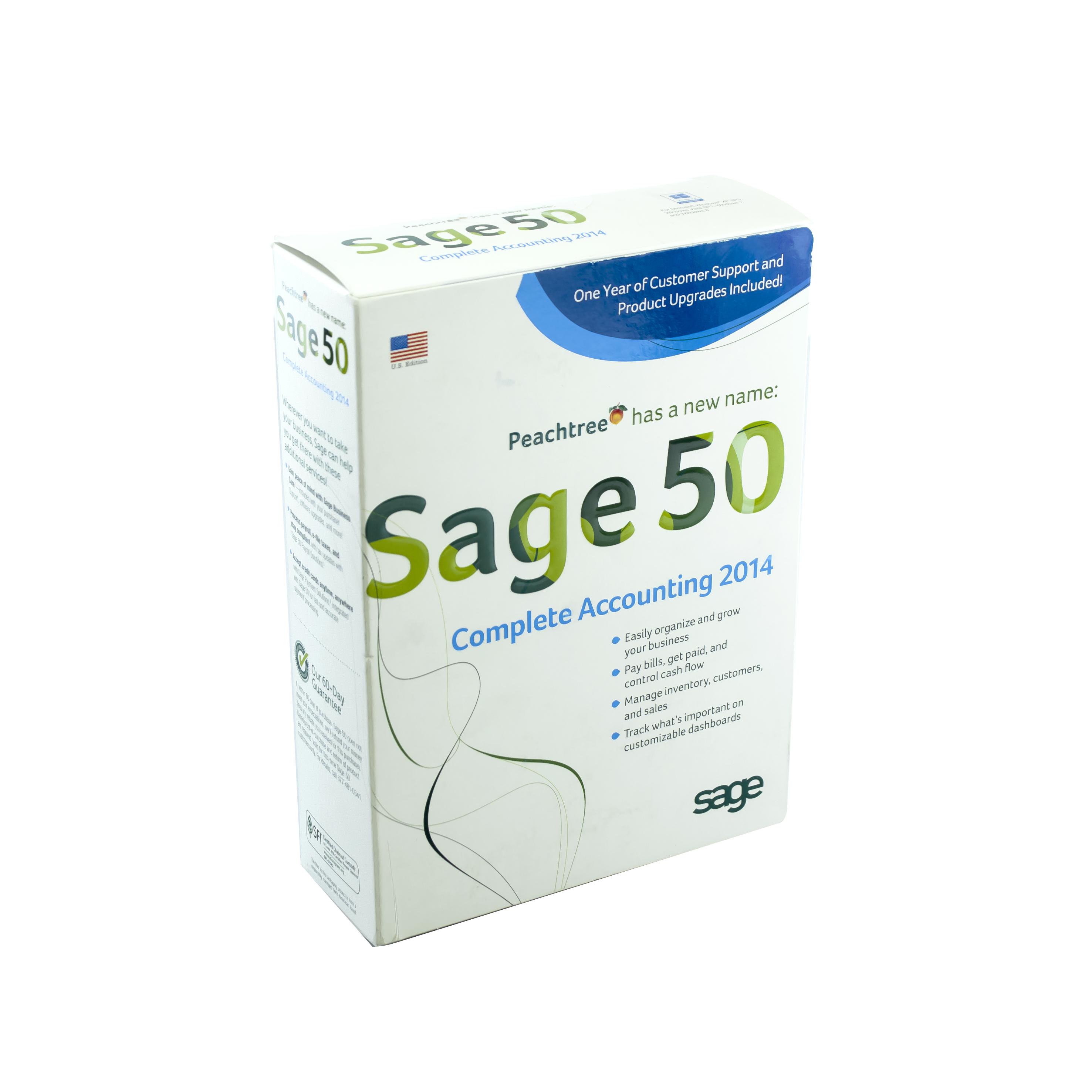 Peach Tree Sage 50 Complete Accounting 2014 English 1 User CD/DVD ...
