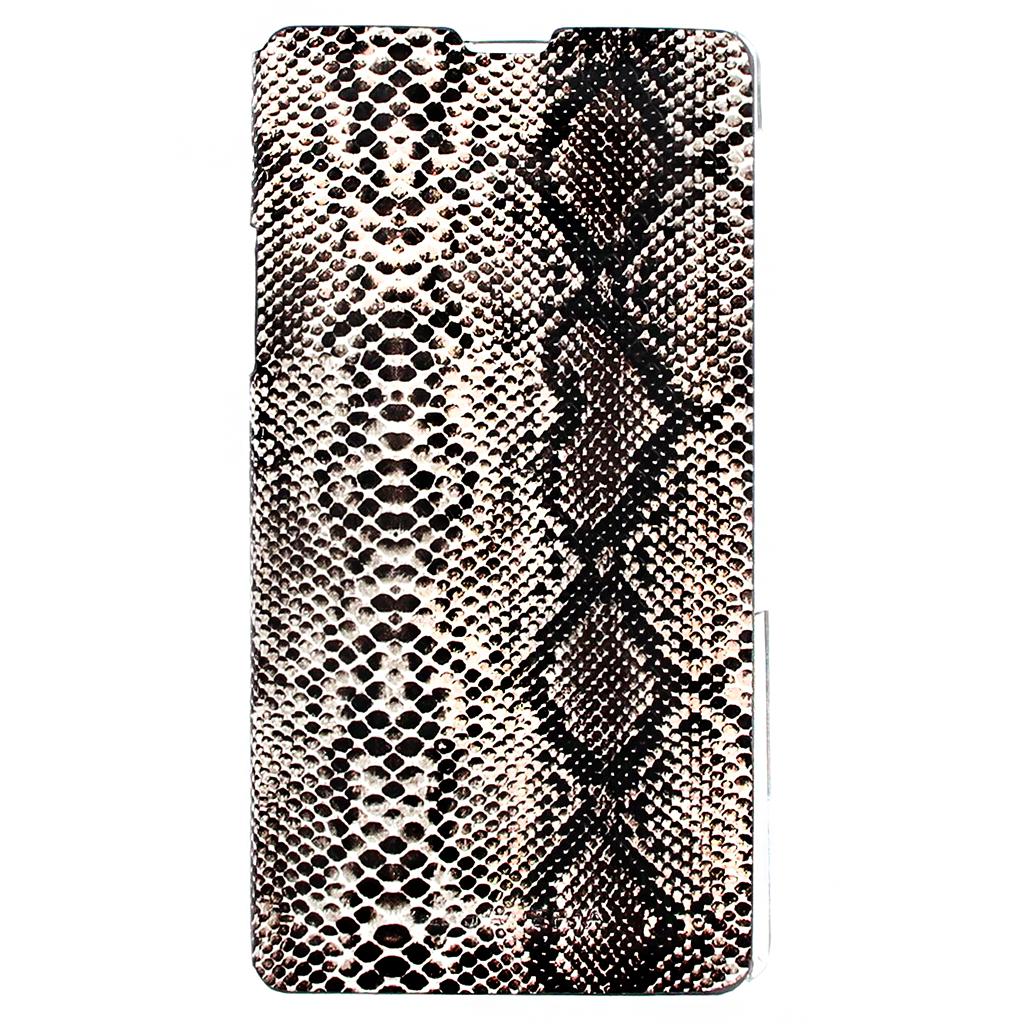 Sony Side Flip Flip Cover Mobile Case for Sony Xperia Z1 Brown Sony