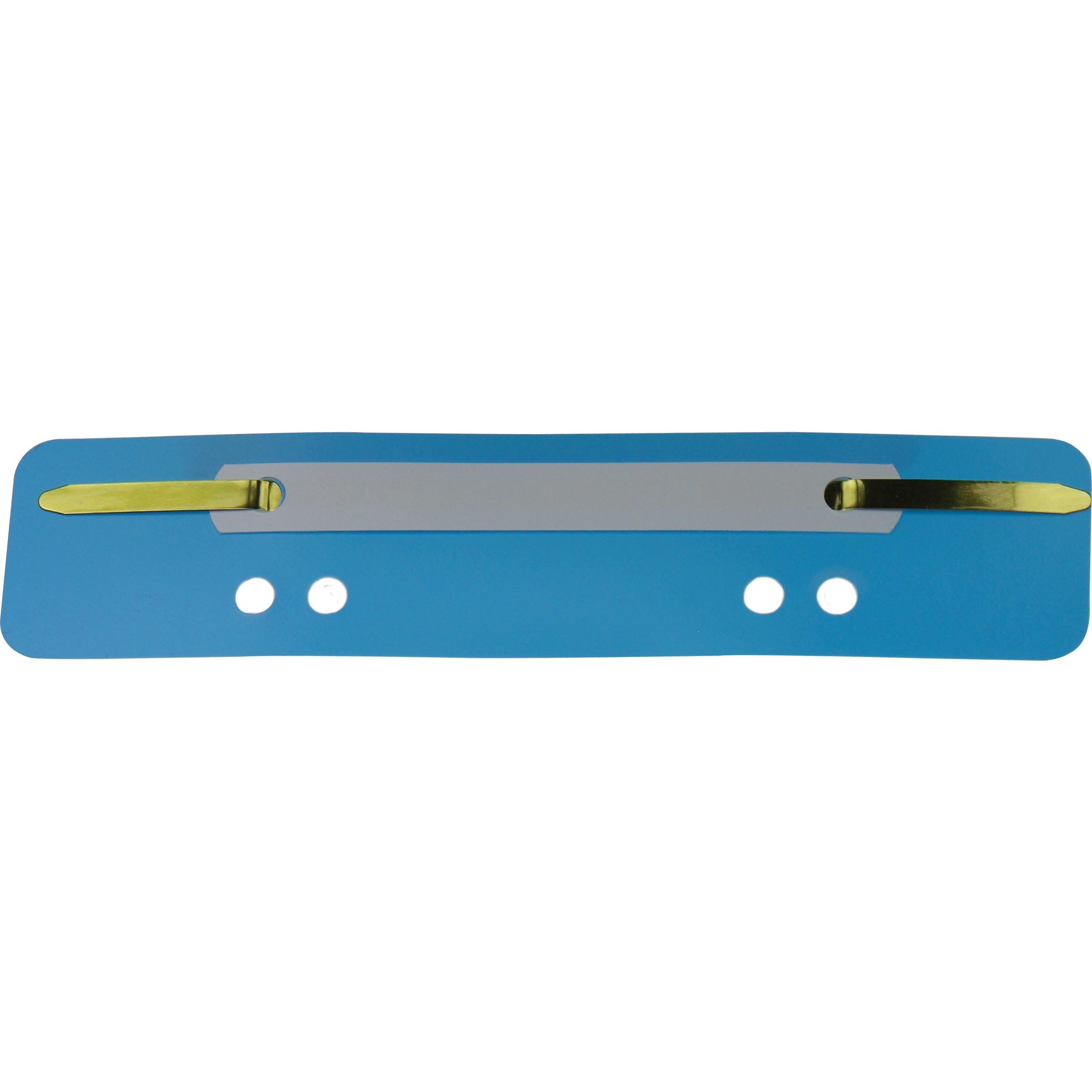 Elba Paper Fastener, 1.00 in ( 2.54 cm ), Metal/Plastic Strip, Blue ...