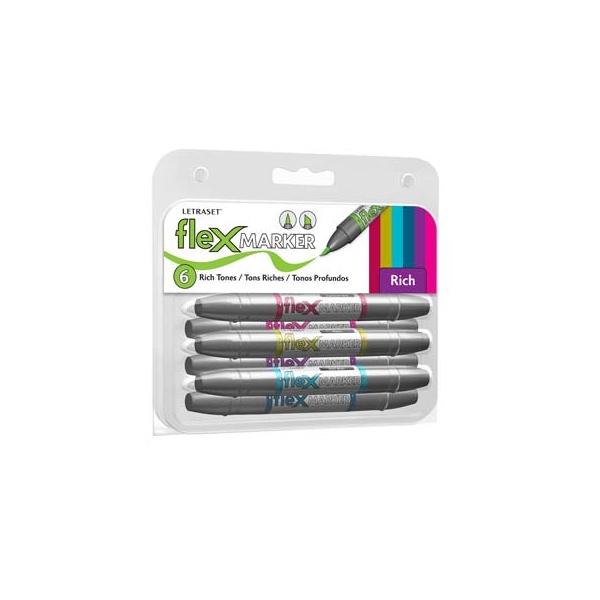 Letraset FlexMarker Rich Graphic Art Marker Assorted Color - Jarir ...