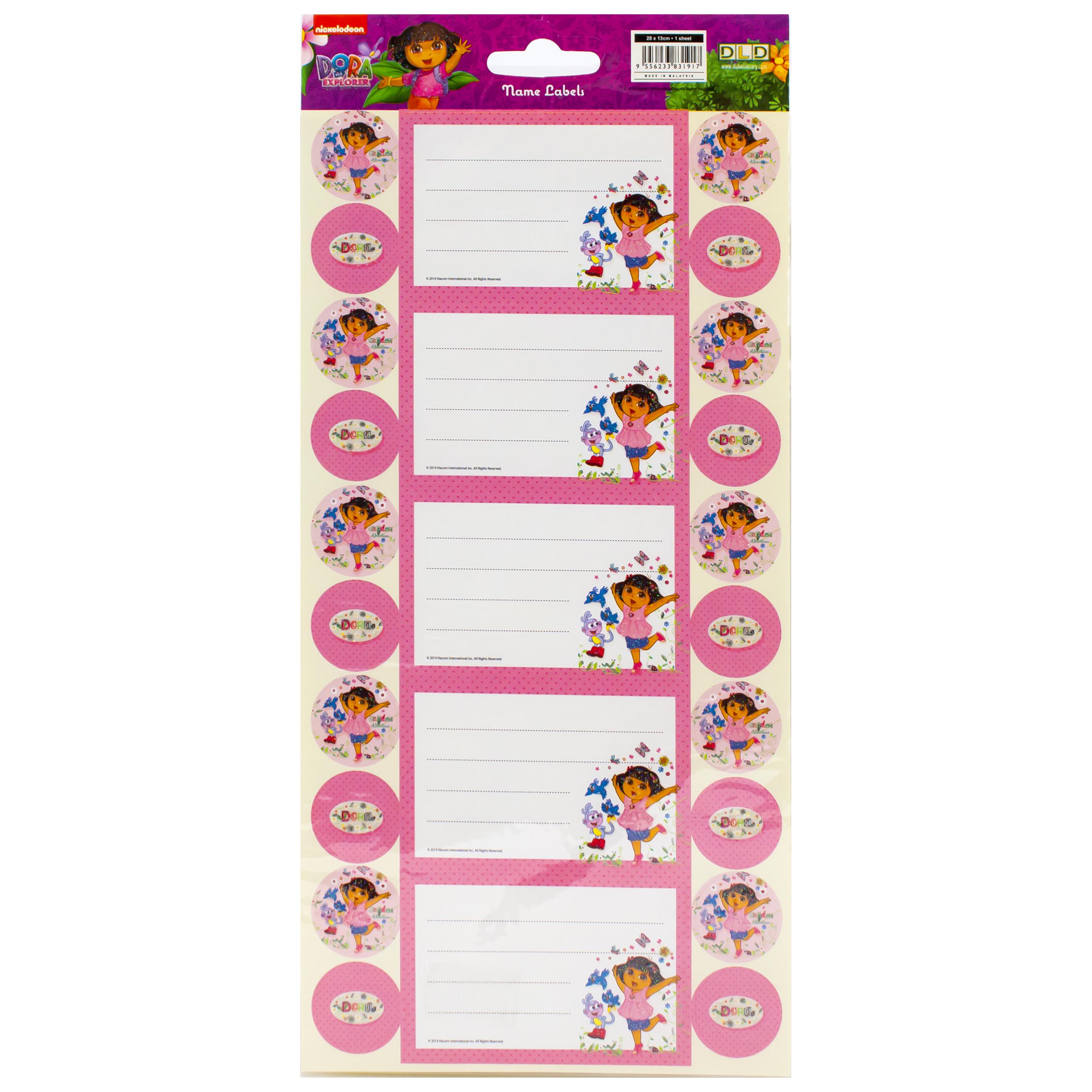 Dora The Explorer Glittered Sticker Label - Jarir Bookstore KSA