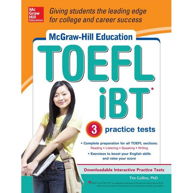 TOEFL iBT 3 Practice Tests McGraw-Hill Education Tim Collins - Jarir ...