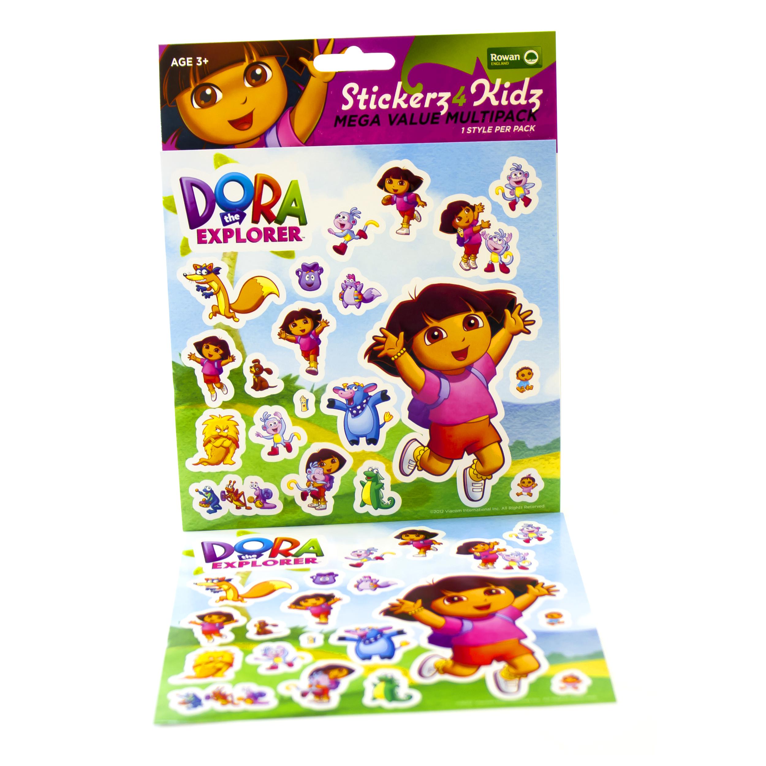 ماركة غير محددة دورا دا اكسبلور Stickerz4Kidz 4 Mega Value Sticker ...