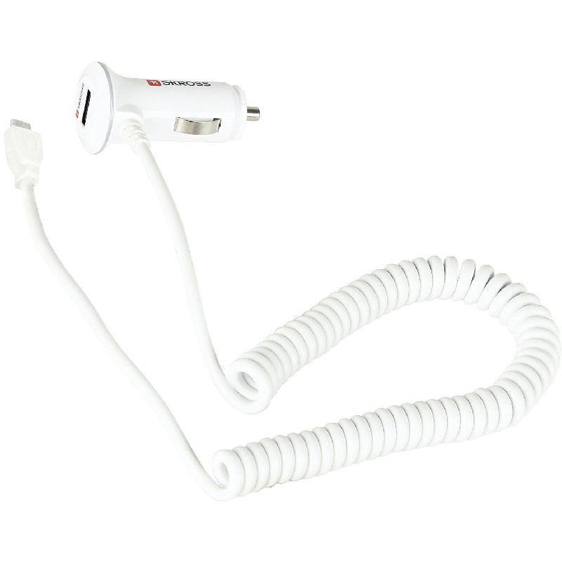 Skross Midget Plus Car Charger, Micro USB + USB Port, Fast Battery ...