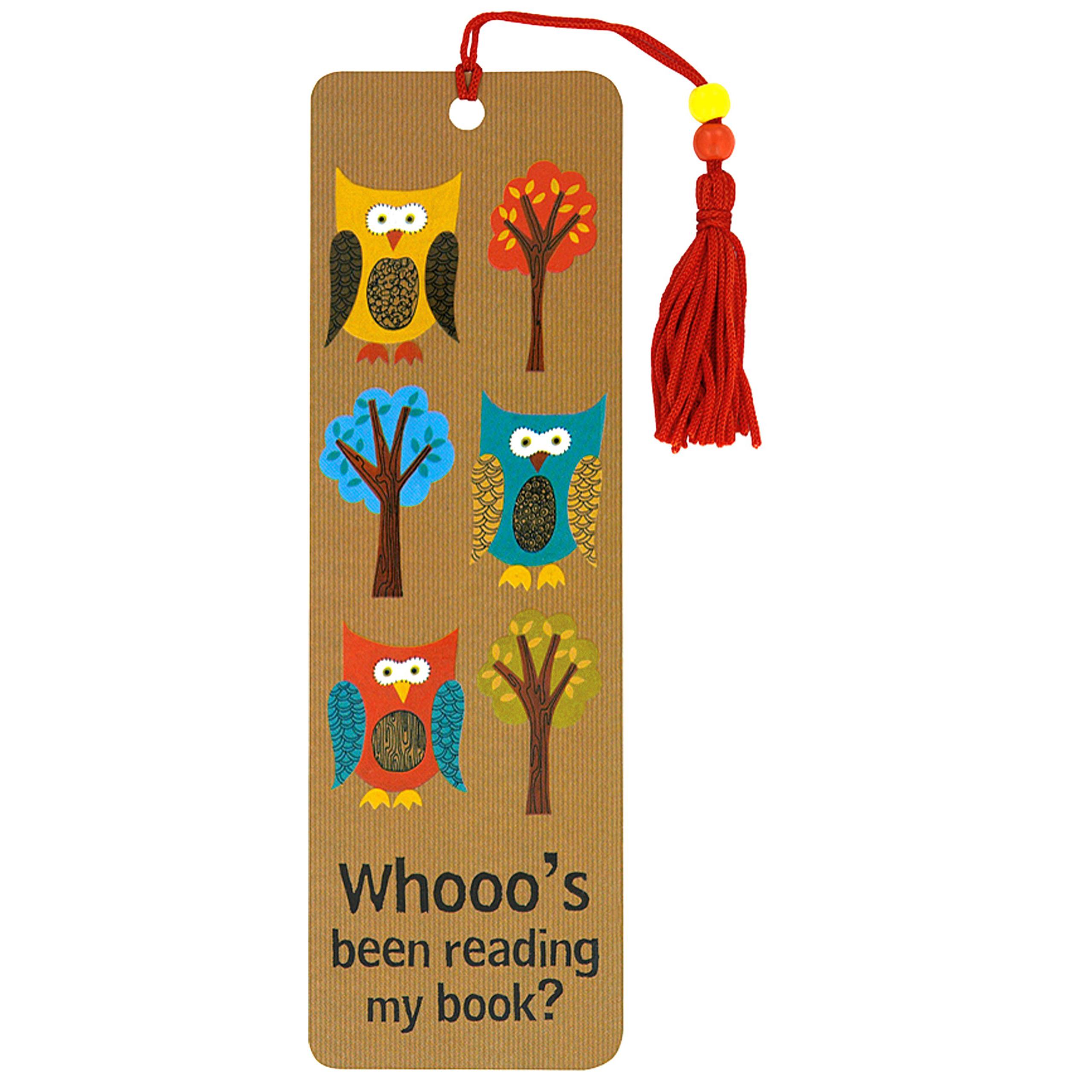 Peter Pauper Press Owls Beaded Bookmark with Case, Whooos Been Reading ...
