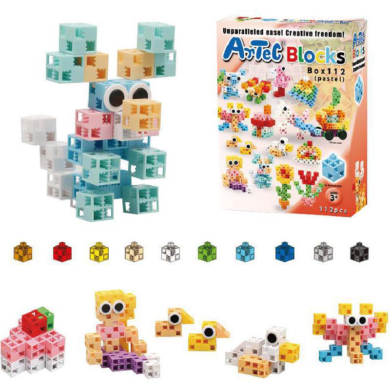 ArTeC Blocks Box 112 (Pastel) Activity Blocks - Jarir Bookstore KSA