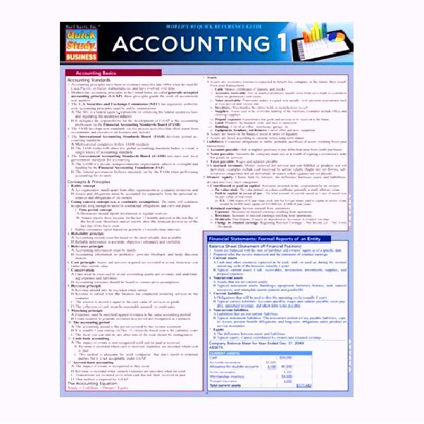 Accounting 1 Quick Study Reference Guide Michael Griffin - Jarir.com KSA