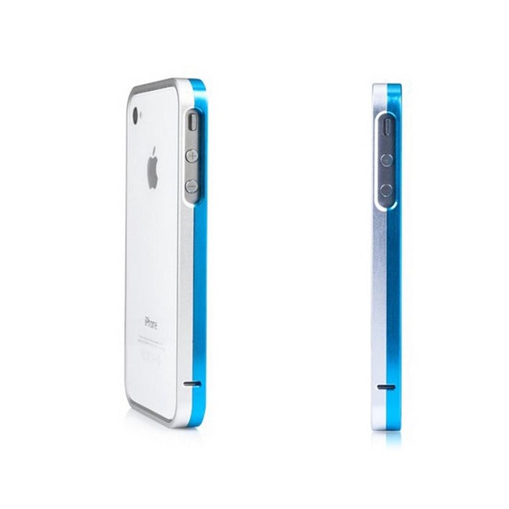 Capdase Bumper Case for iPhone 4/iPhone 4s Blue/Silver Capdase
