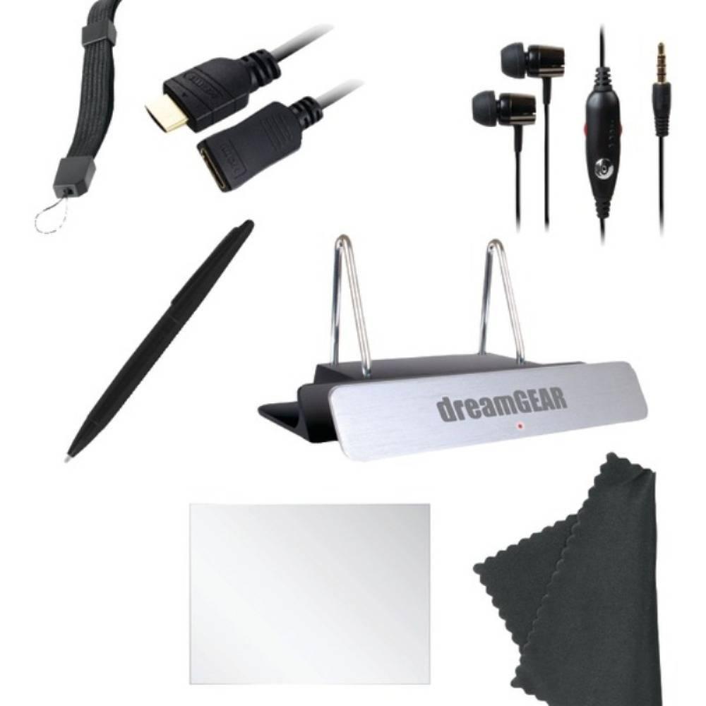 dreamGEAR 7-in-1 Starter Wii U Accessories kit HDMI Cable;Large Stylus ...
