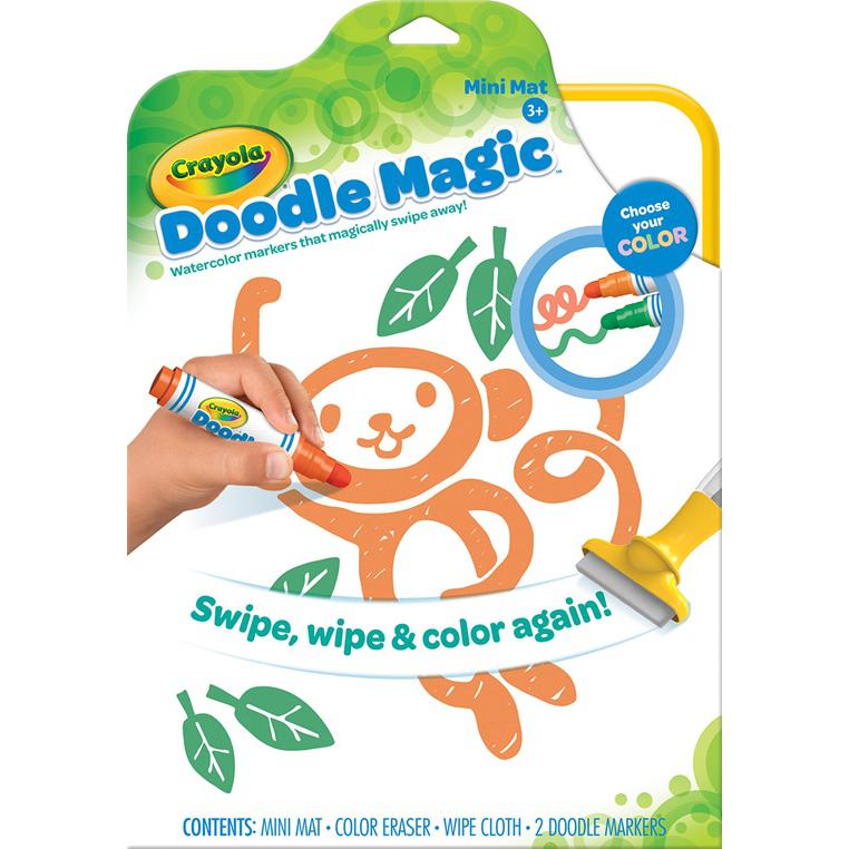 Crayola Doodle Magic Swipe, Wipe & Color Again Mini Mat Coloring ...