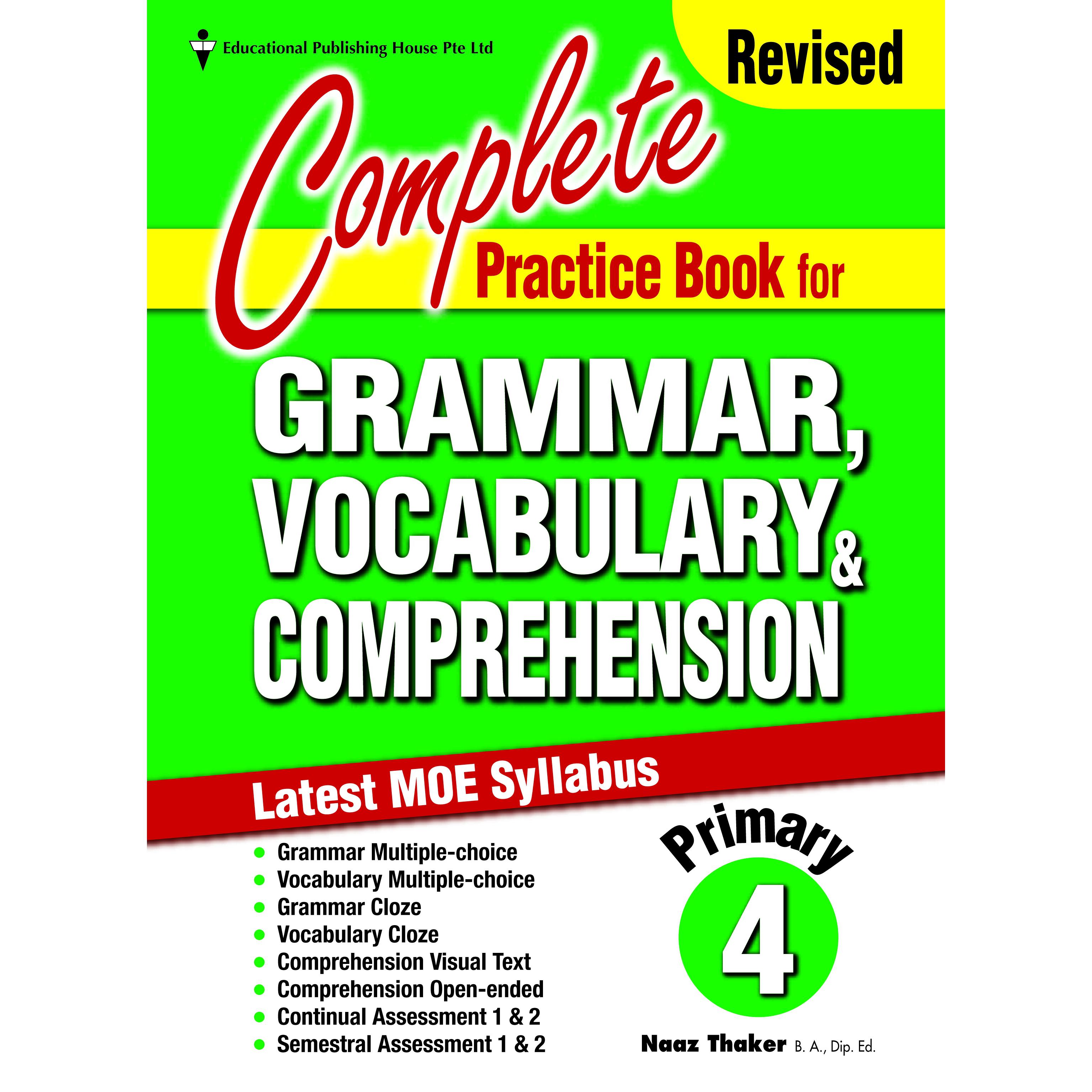 Complete Practice Book for Grammar, Vocabulary and Comprehension, Book ...