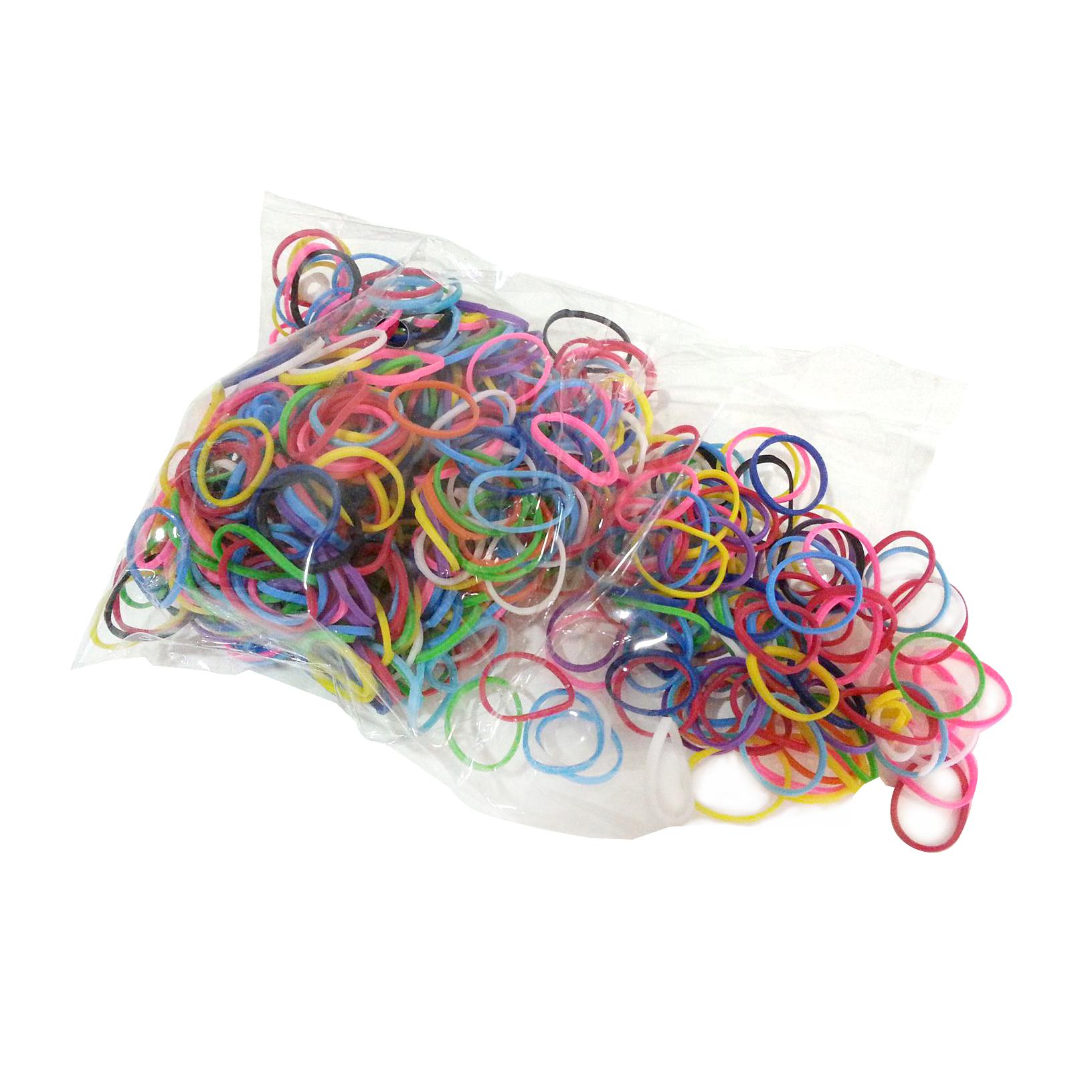 Rainbow Loom Mix Rubber Bands: 600 Bands;24 C-clips Craft Activity Kit ...