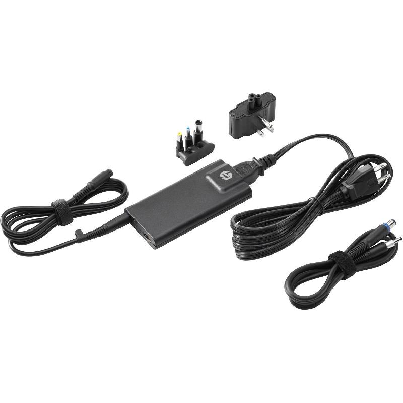HP Slim Laptop AC Charger, 65 Watts, Single USB, Black