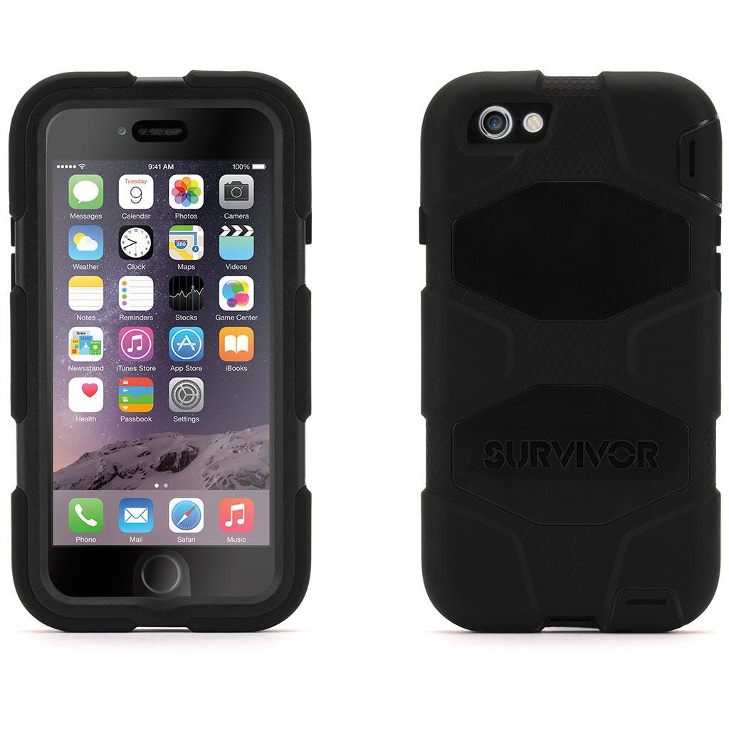 Griffin Survivor Back Cover Mobile Case for iPhone 6/iPhone 6s Black ...