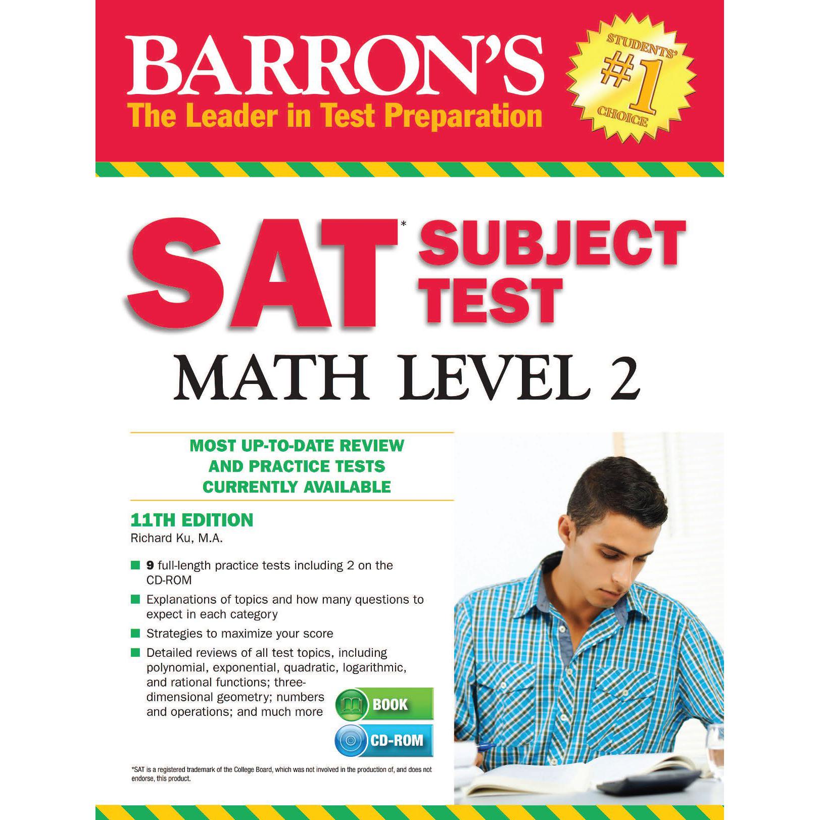 Subject Test: Math, Level 2 - 11th Barron's SAT Richard Ku - مكتبة جرير ...