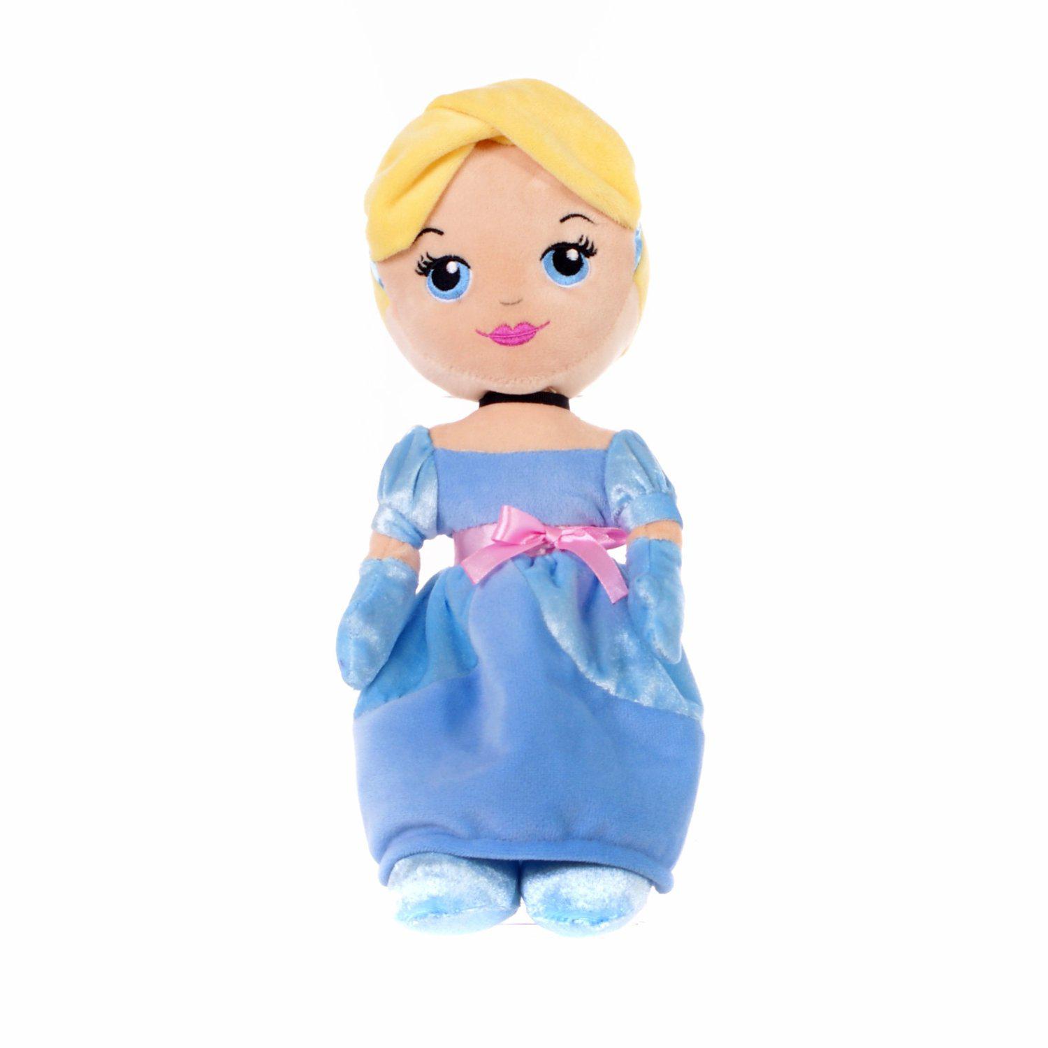 Disney Princess Cinderella, 8" Plush Toy Blue - Jarir Bookstore KSA