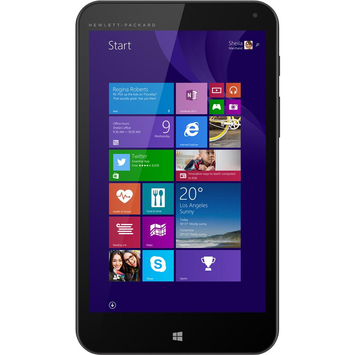 HP Stream 7 (5700n) Wi-Fi Tablet PC 7" Black Licorice - Jarir Bookstore KSA