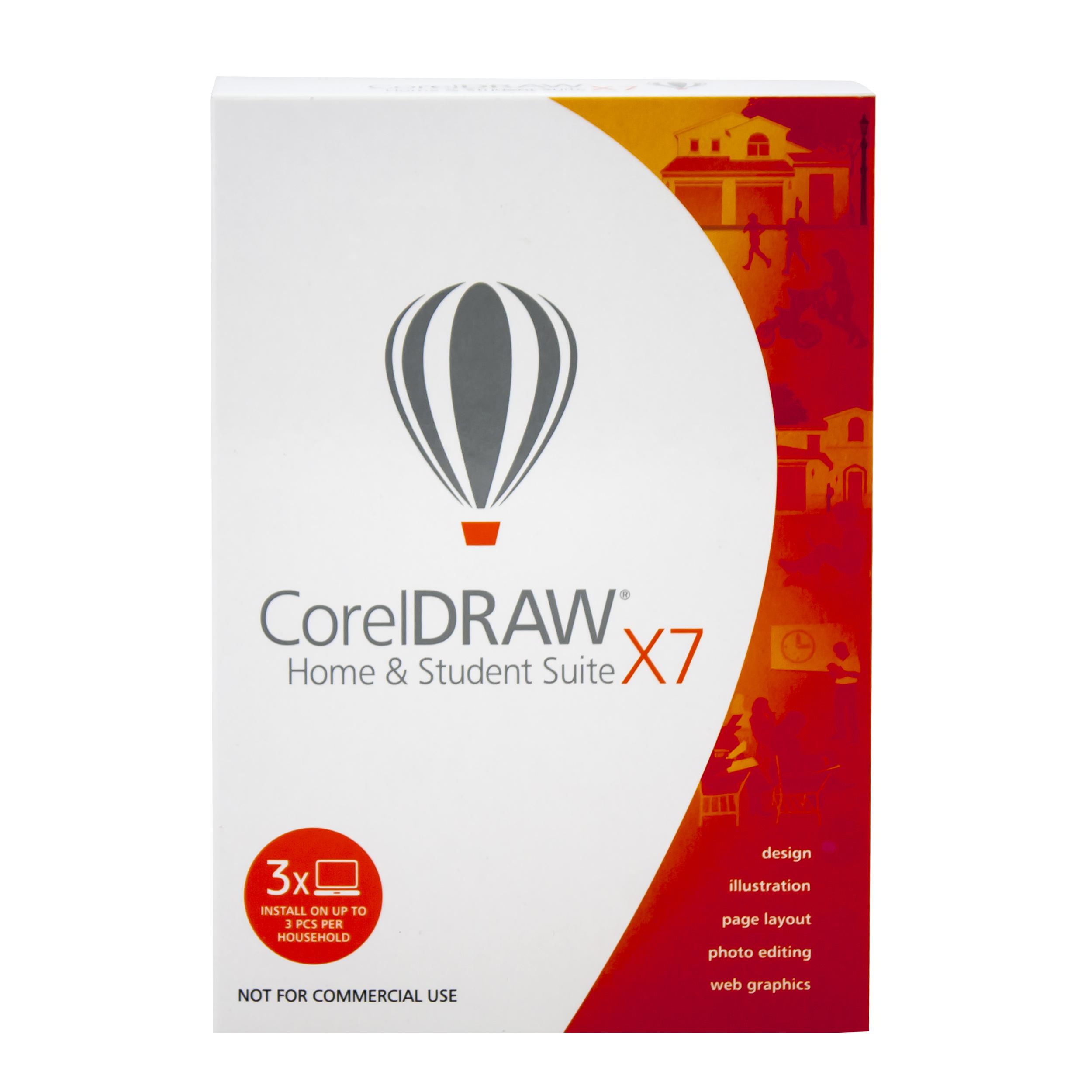CorelDRAW Home & Student Suite X7 English 1 User - 3 Devices CD/DVD ...