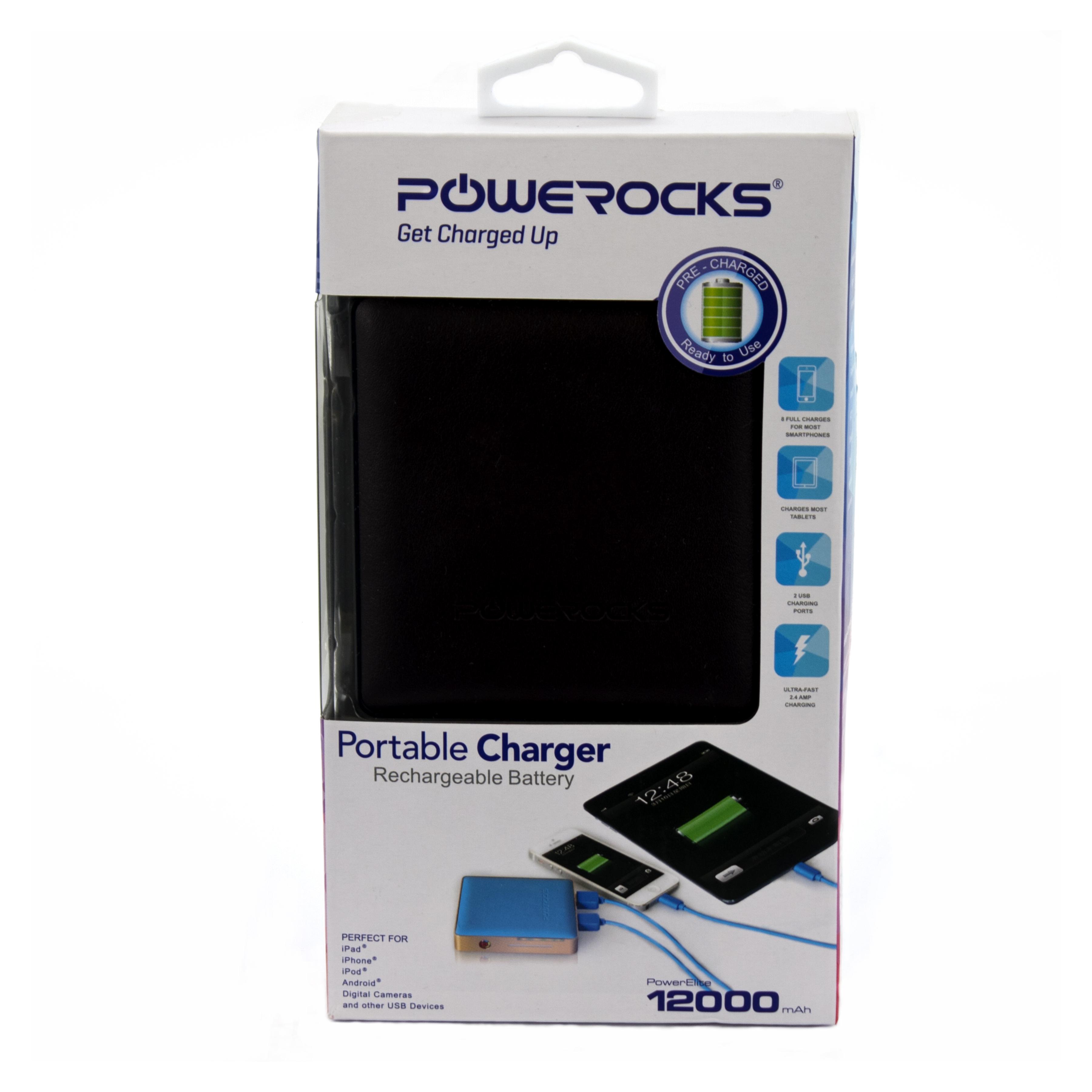 Powerocks PowerElite Power Bank Charger 12000 mAh Dual USB - Jarir ...