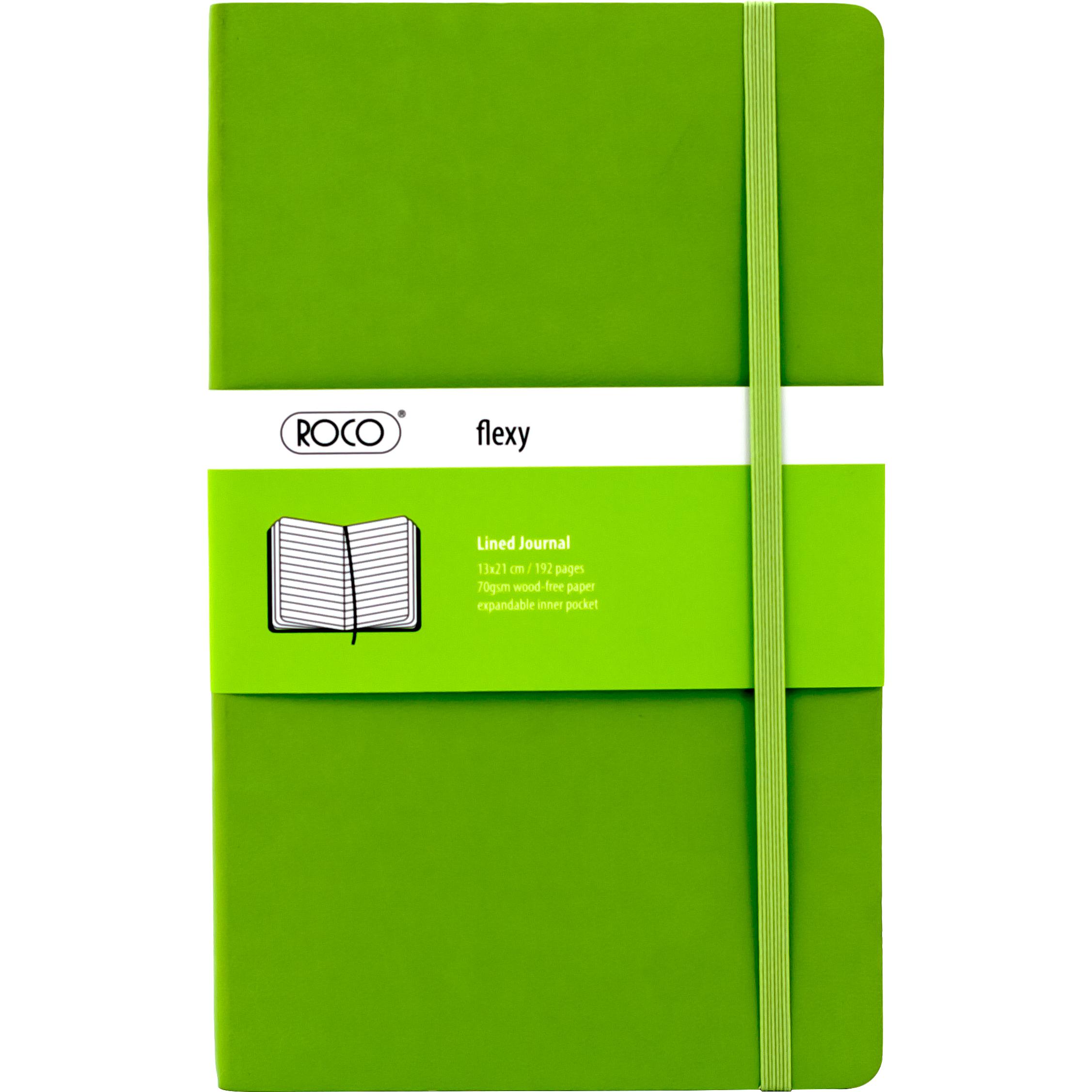 Roco Flexy Journal Solid, Elastic Band 13 X 21 cm - Jarir Bookstore KSA