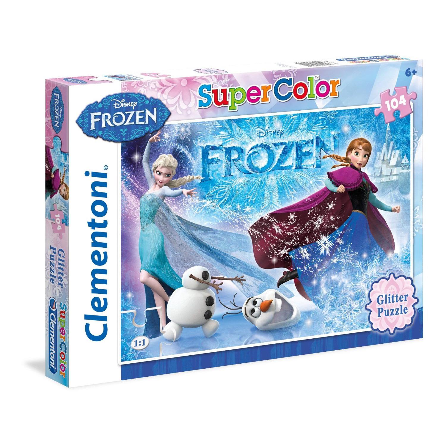 Disney SuperColor Maxi Disney Frozen - Glitter Picture Puzzle 104 ...