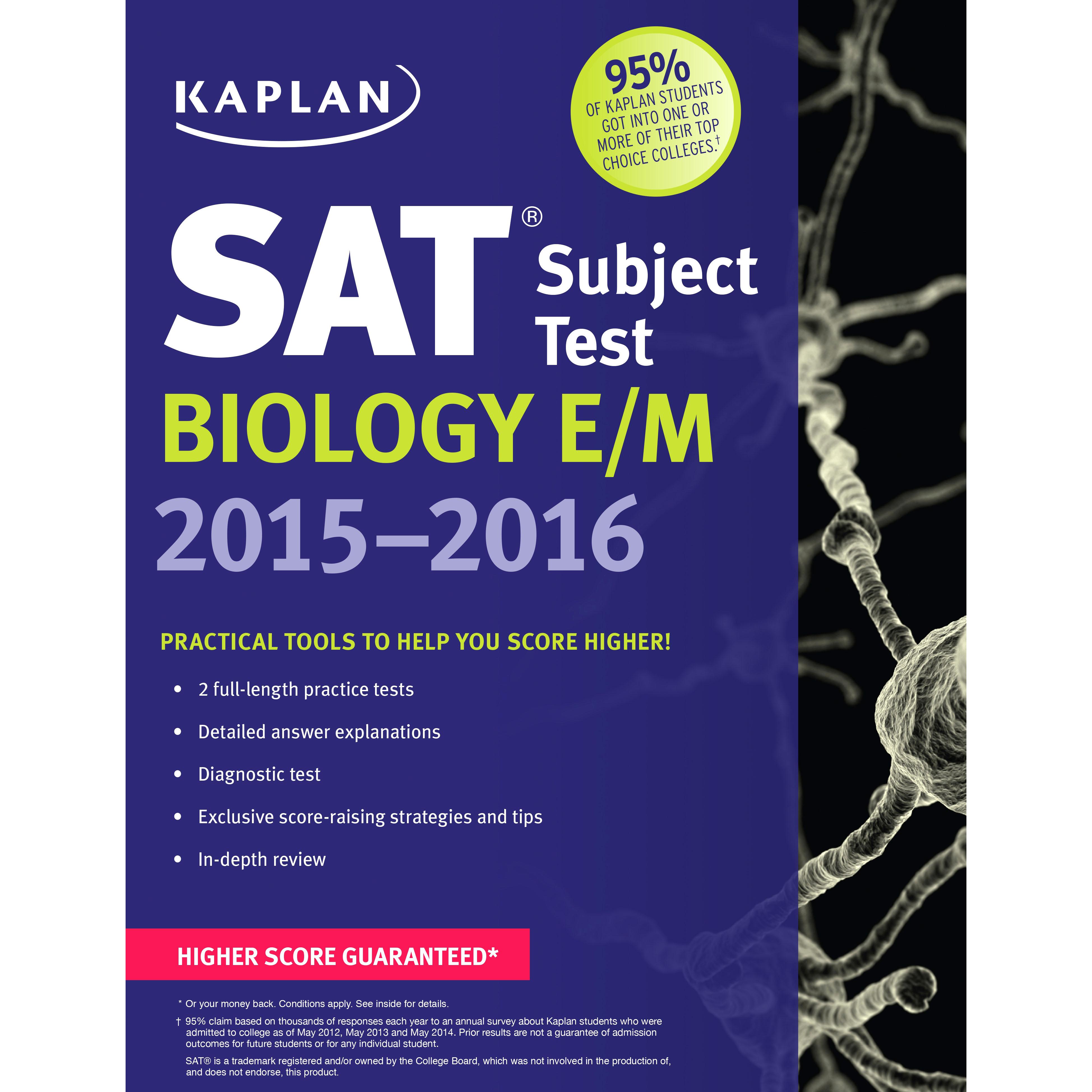SAT Subject Test - Biology E/M (2015-16) Kaplan SAT Staffs of Kaplan ...