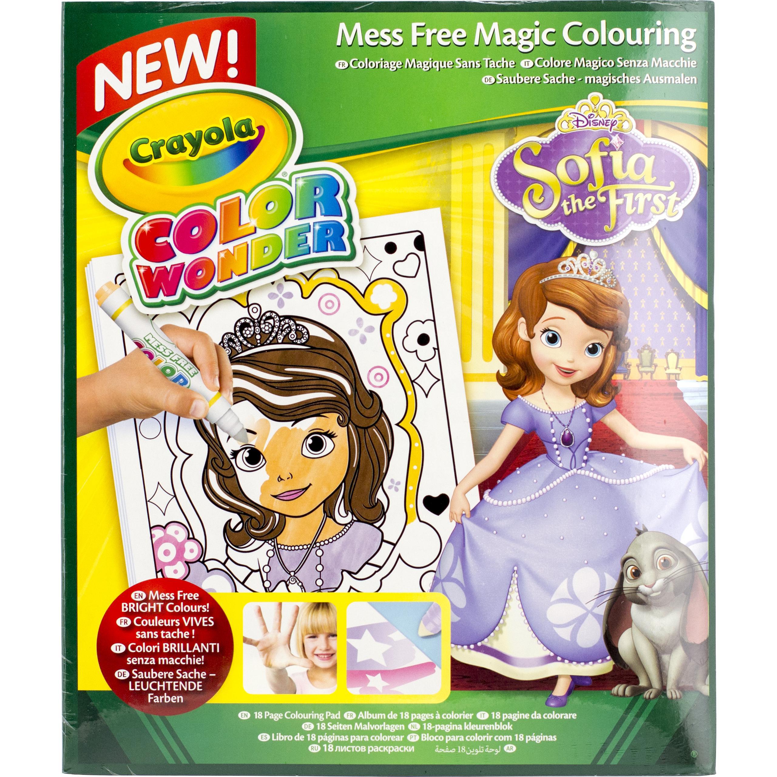 Crayola Color Wonder Disney Sofia The First: Mess Free Magic Colouring ...