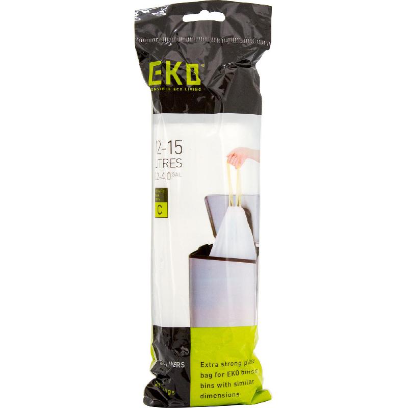 Eko Garbage Bag 15.00 l ( 3.30 gl ) Plastic - Jarir Bookstore KSA