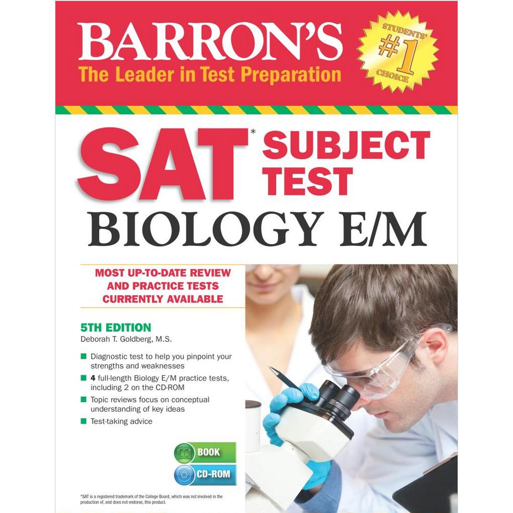 Biology E/M, 5th Edition Barron's SAT Deborah Goldberg - Jarir.com KSA