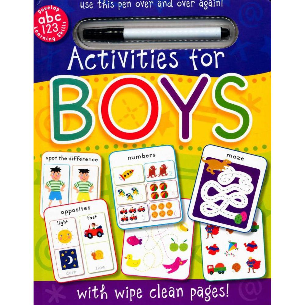 Activities for Boys Wipe-Clean Mel Plehov - Jarir.com Qatar