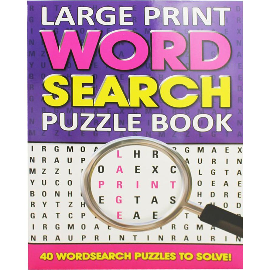 Large Print Puzzle Book Word Search Staffs of Alligator Books - Jarir ...