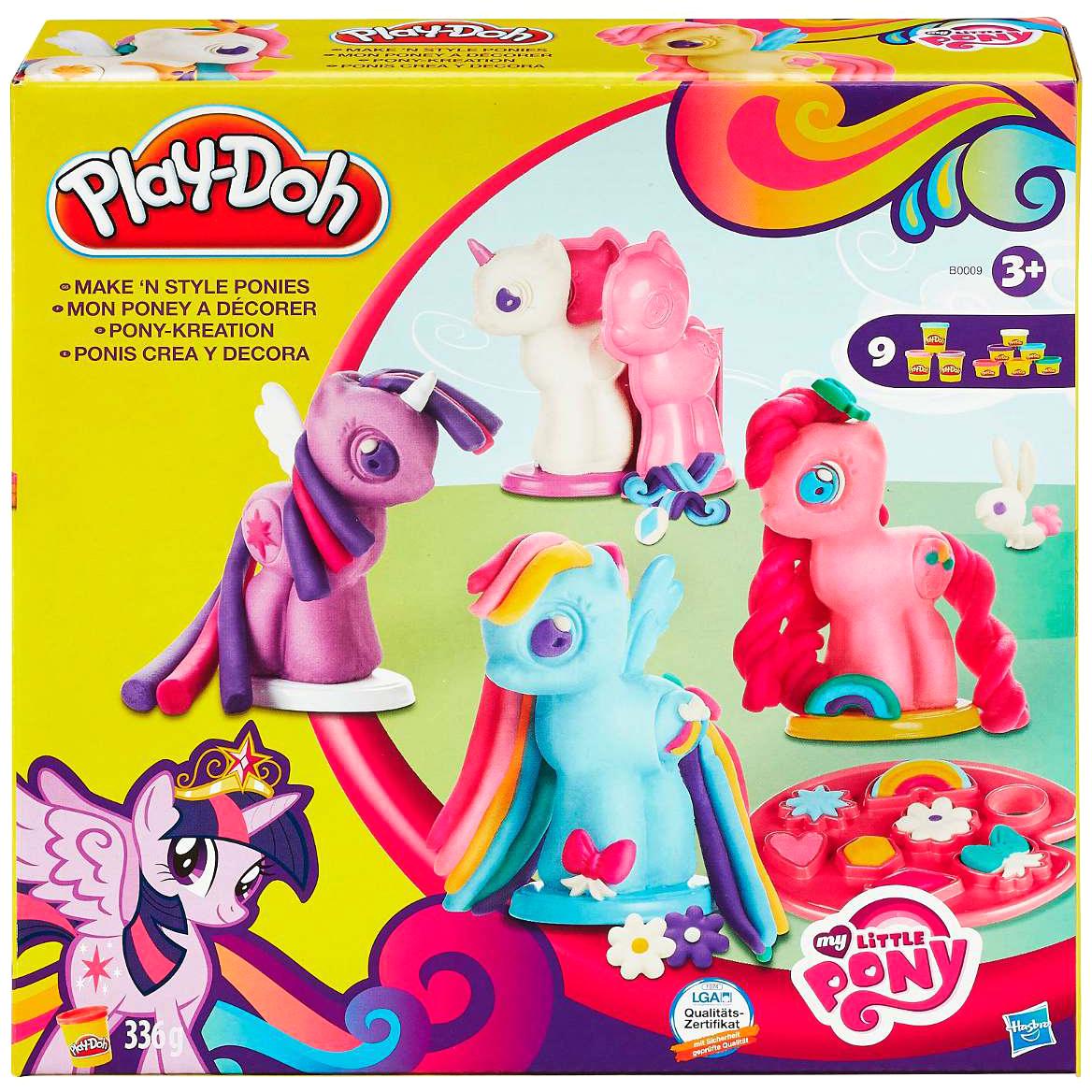Play-Doh My Little Pony Make N' Style Ponies Modelling Clay Playset ...