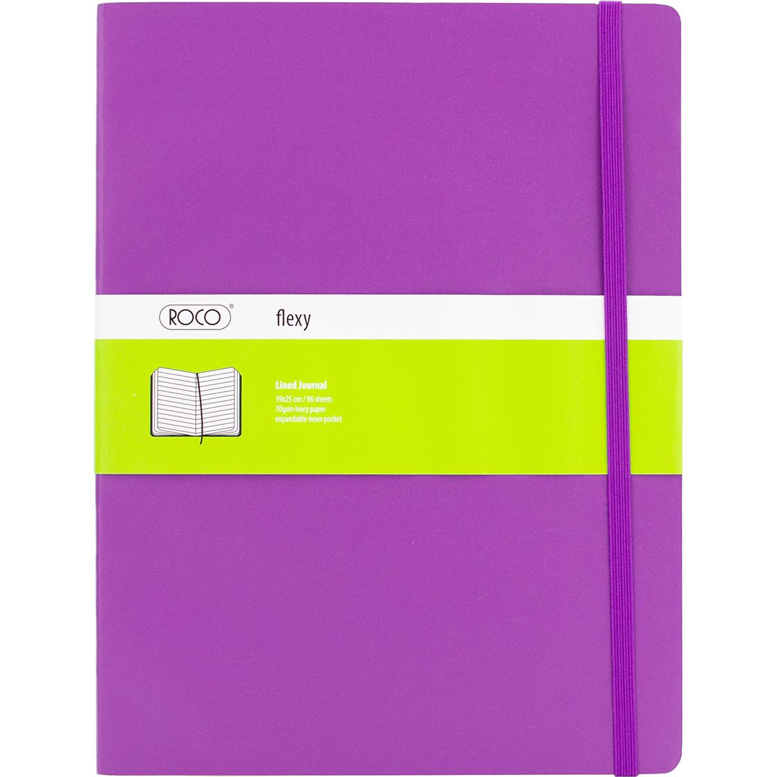 Roco Flexy Journal, Solid, Elastic Band, 13 X 21 cm, 192 Pages (96 ...