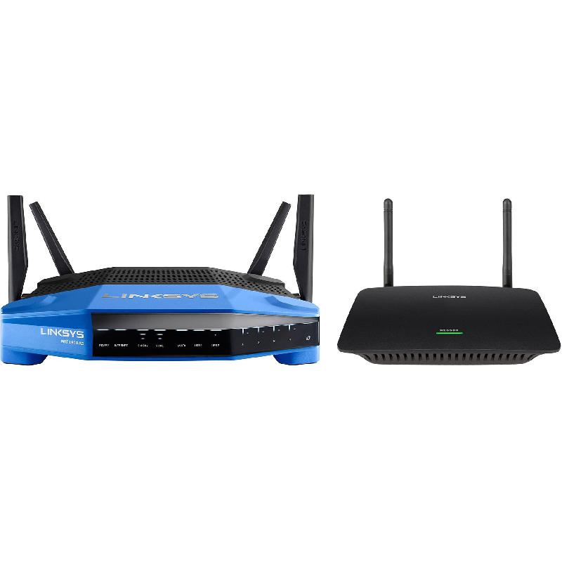 Linksys WRT 1900AC + RE6500 Broadband Router Wireless AC (802.11ac ...