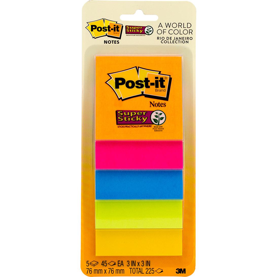 3M Post-it Super Sticky Trendy Self Stick Notes Assorted Color - Jarir ...