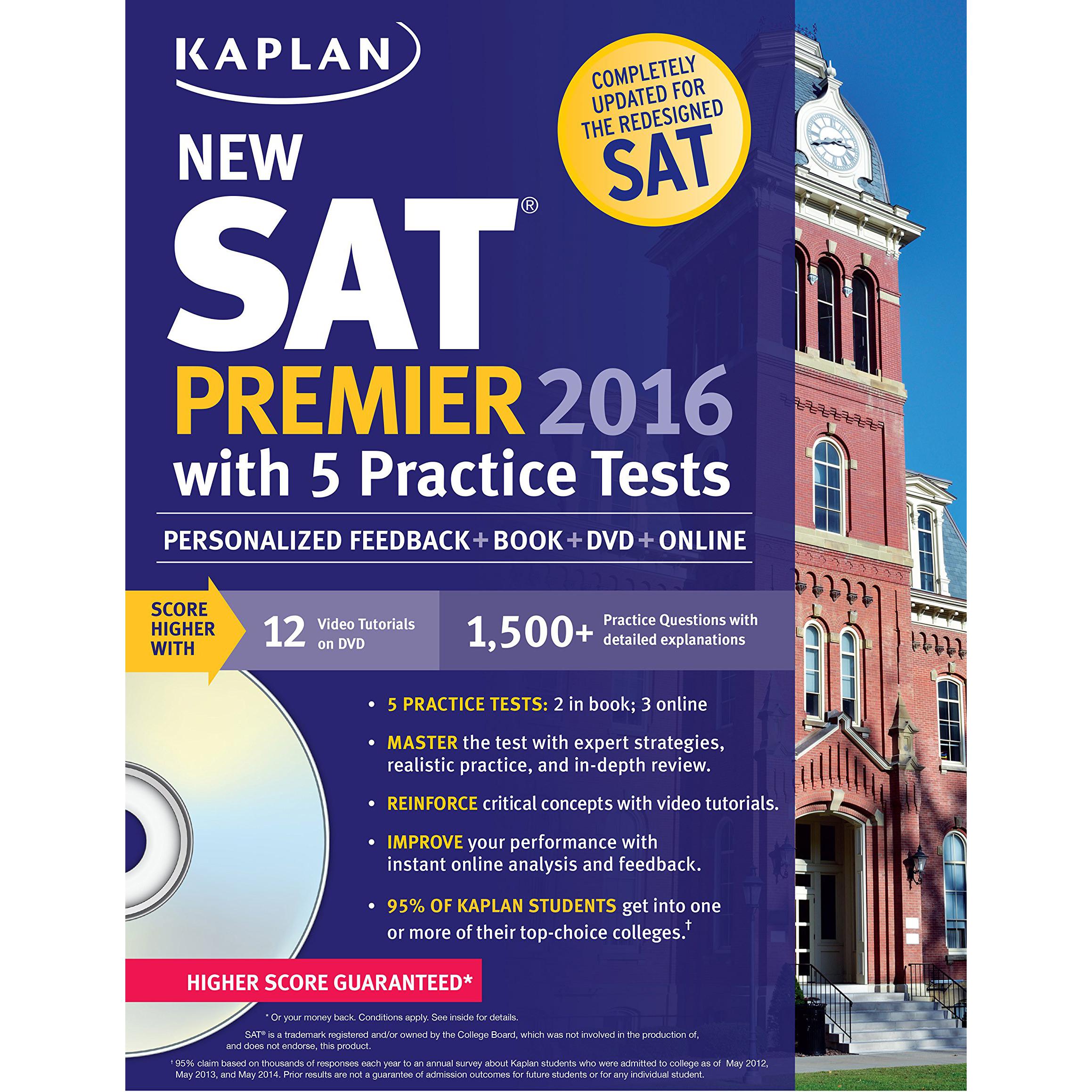 Kaplan New SAT Premier 2016 with 5 Practice Tests Kaplan SAT Staffs of ...