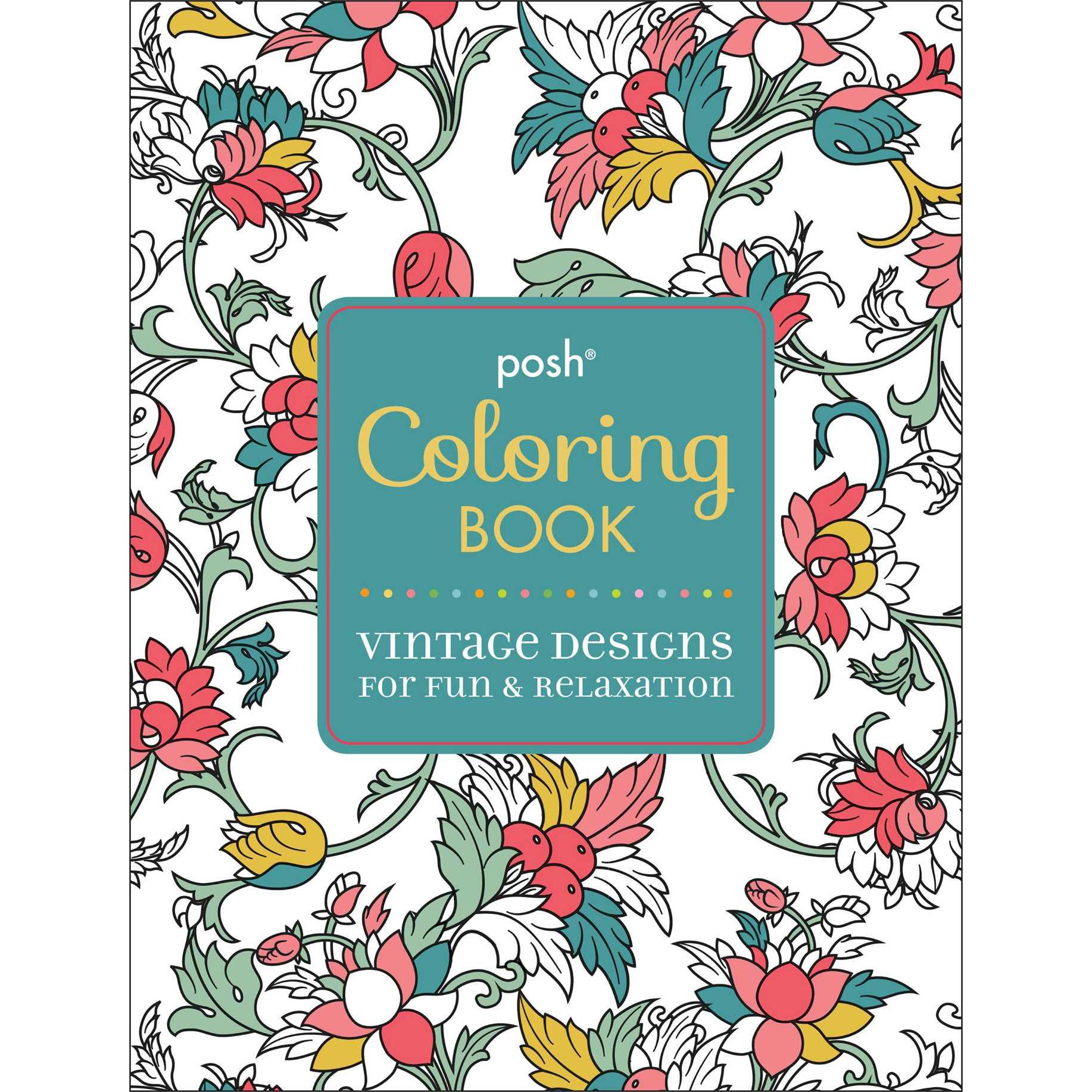Vintage Designs Posh Coloring Book Staffs of Andrews McMeel - Jarir.com KSA