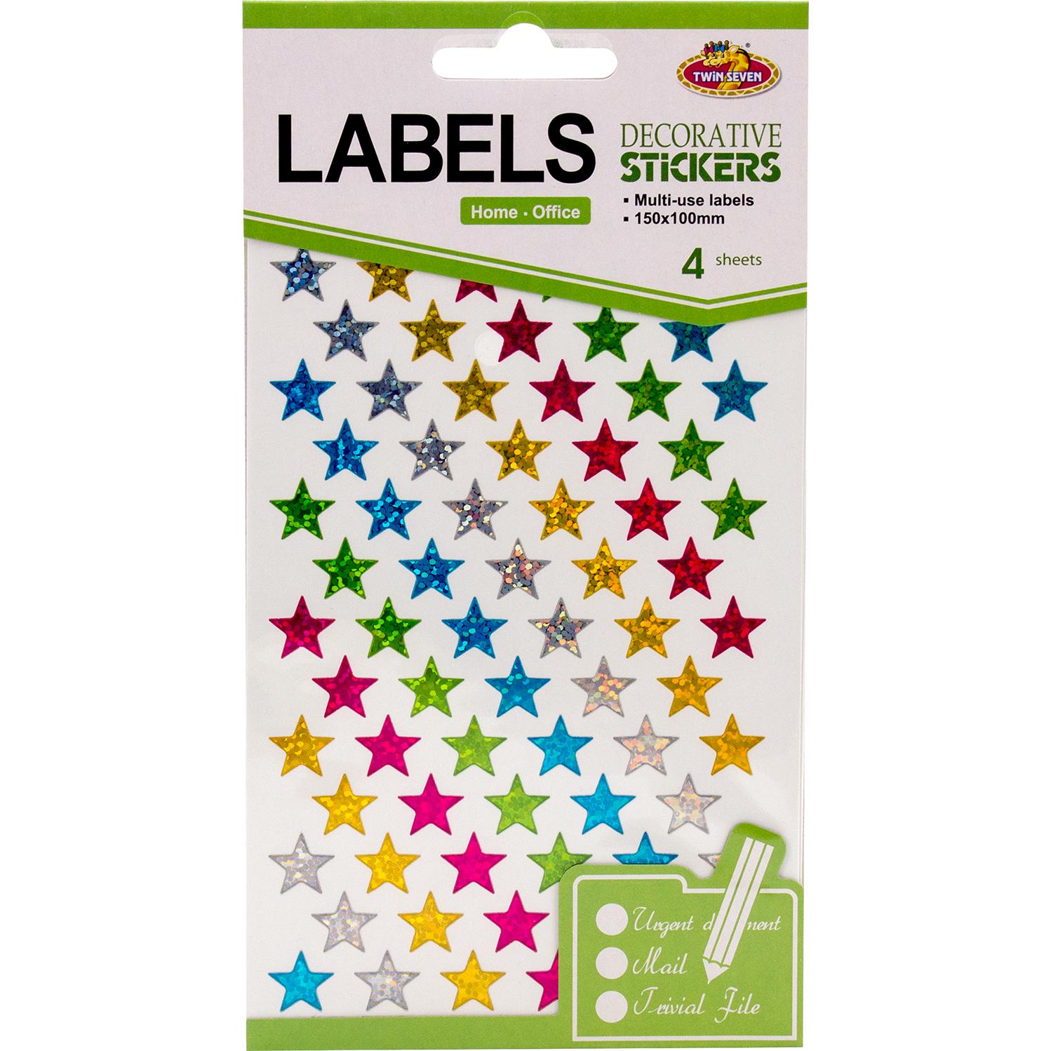 Twin Seven Star Decorative Label - Jarir Bookstore KSA