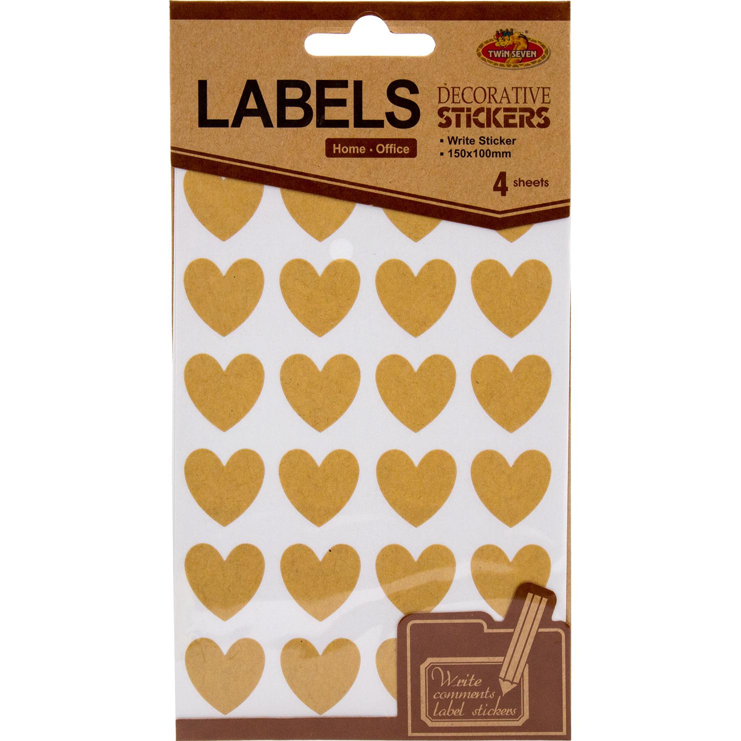 Twin Seven Heart Decorative Label - Jarir Bookstore KSA