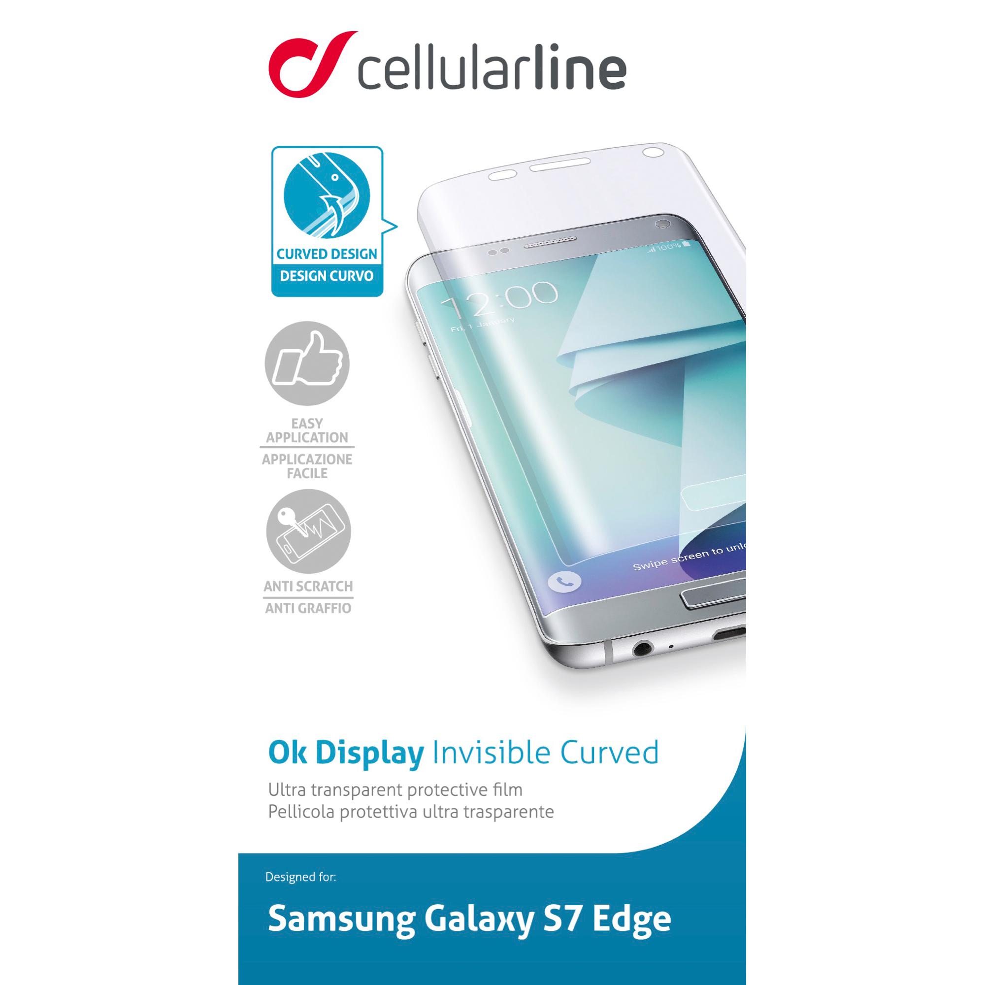 Cellularline Invisible Curved, Ultra Transparent Smartphone Screen ...