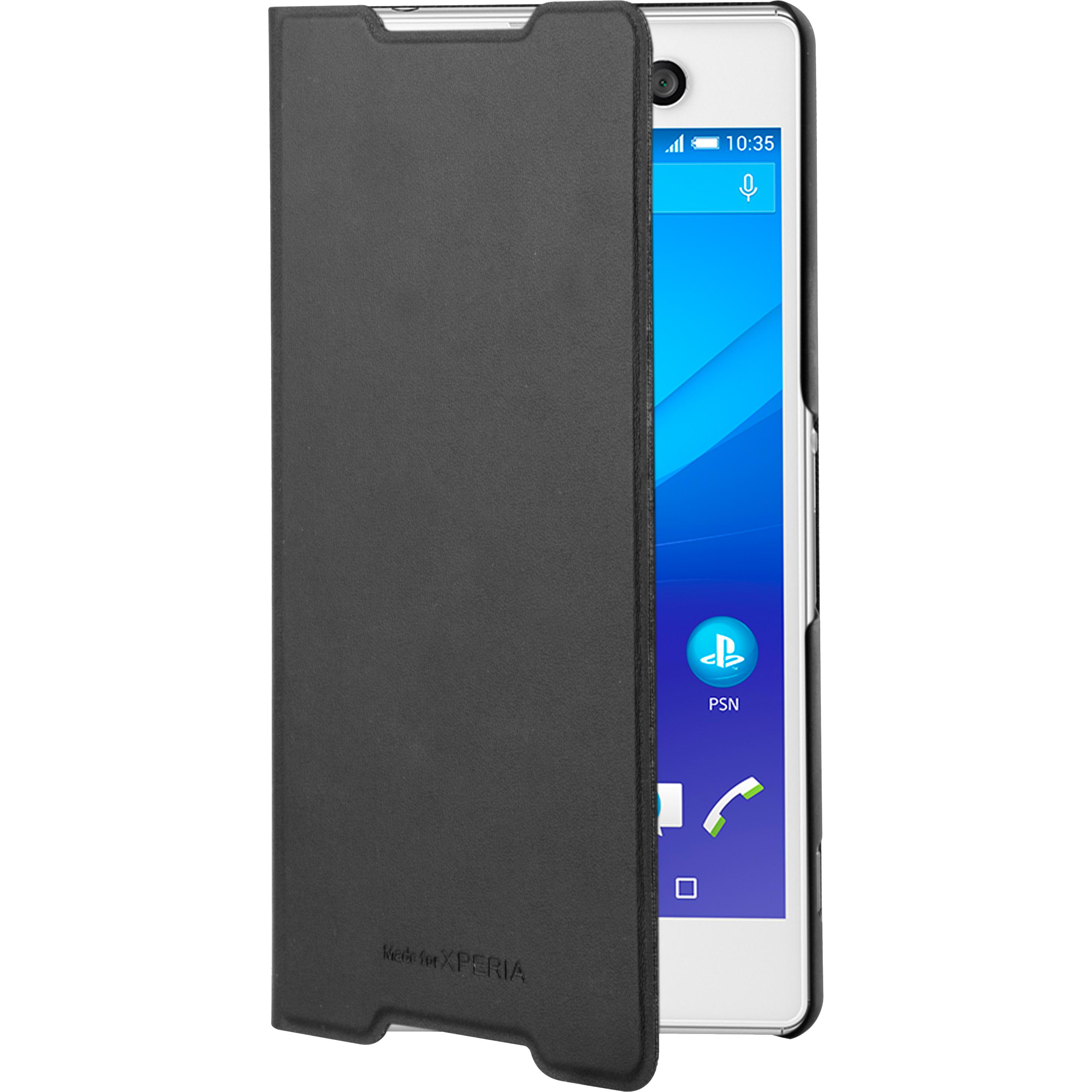ROXfit Flip Cover Mobile Case for (Sony) Xperia M5 Black ROXfit