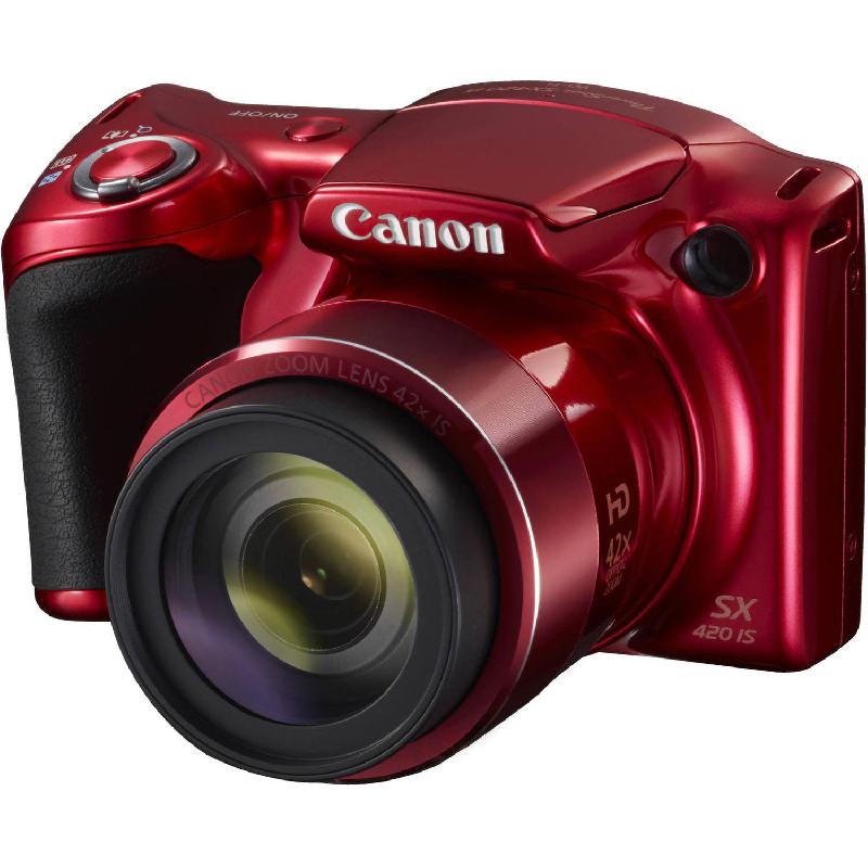 Canon PowerShot SX420 Bridge Camera 20 MP Red - Jarir Bookstore Qatar
