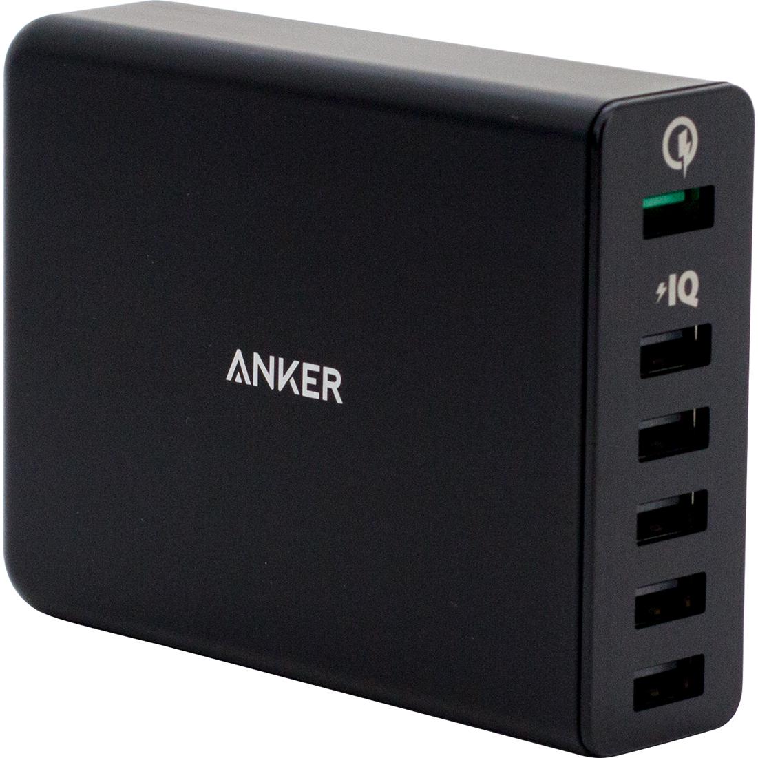 Anker PowerPort 6 (PowerIQ) USB Home Charger, Quick Charge 2.0, 60 ...