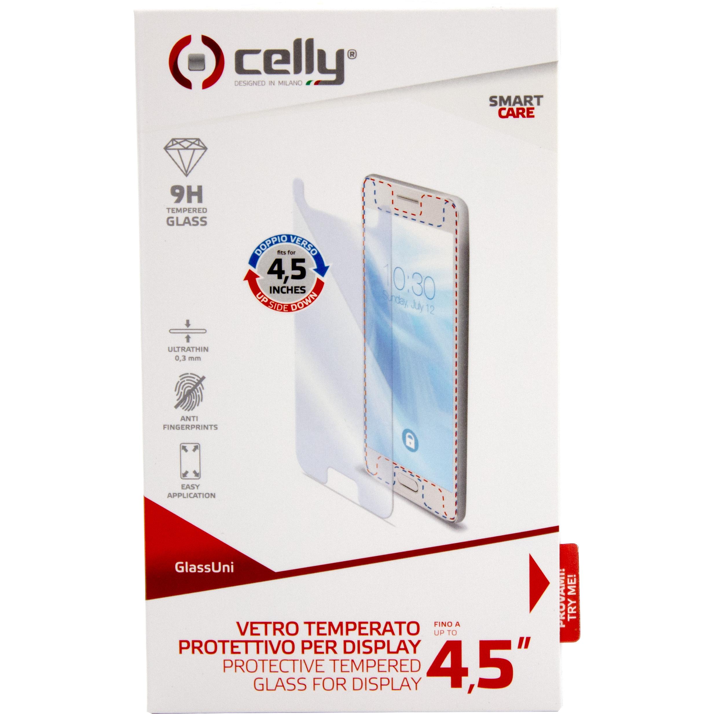 Celly Protective Tempered Glass Smartphone Screen Protector for 4.5 ...