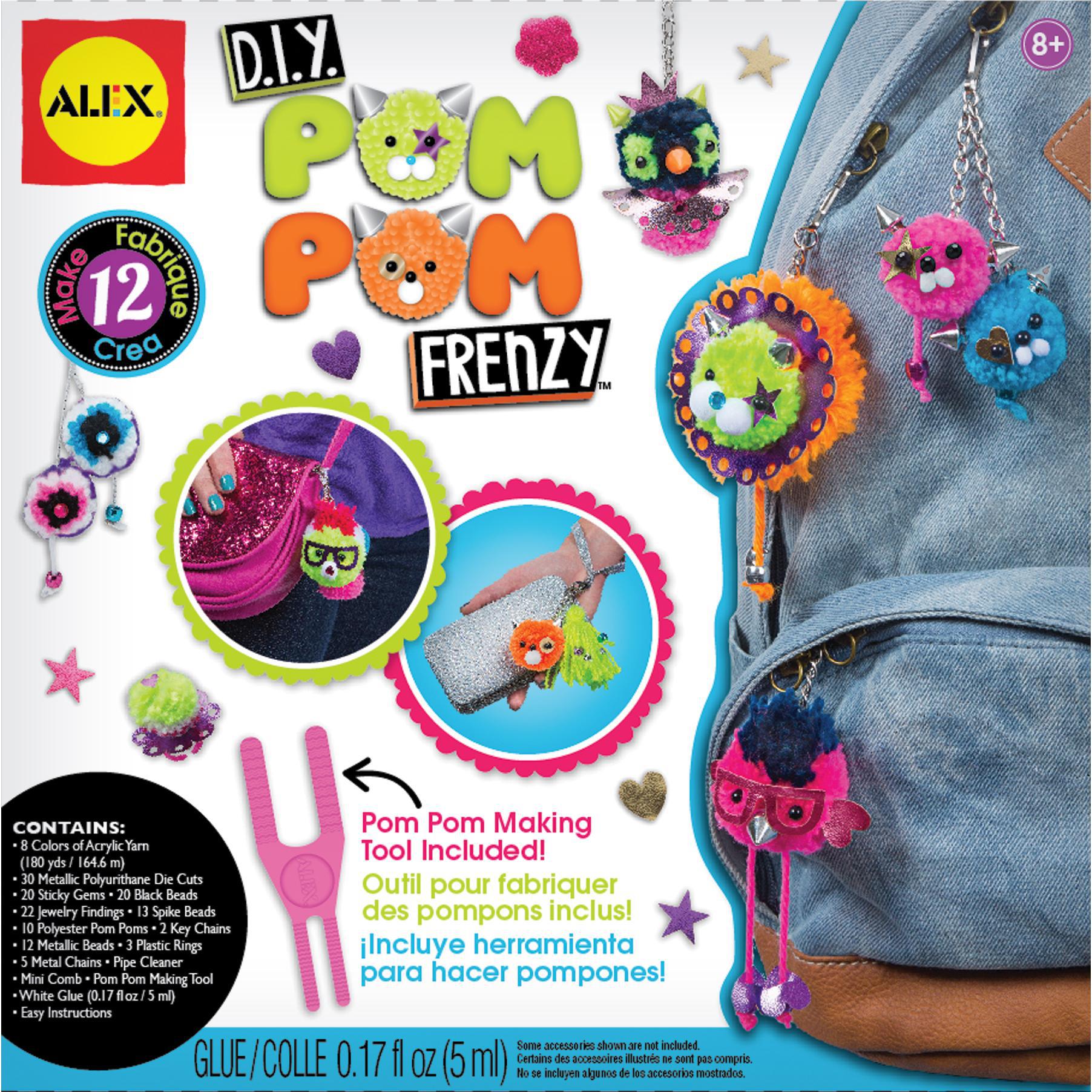 ALEX Brands Toys Craft DIY Pom Pom Frenzy Arts and Crafts Learning ...